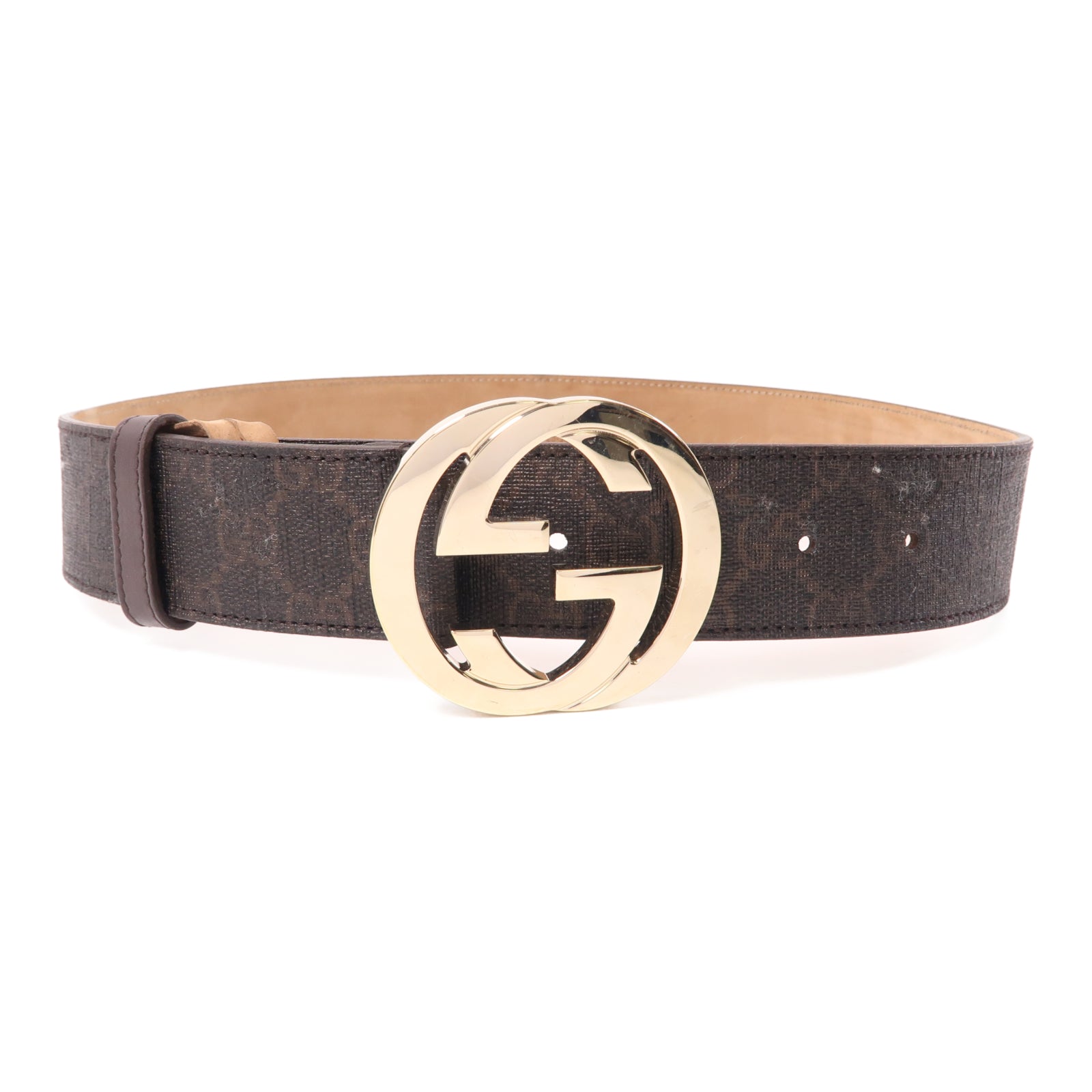 GUCCI 皮革Belt 80cm皮帶棕色/金色 – Brand Off Hong Kong Online Store