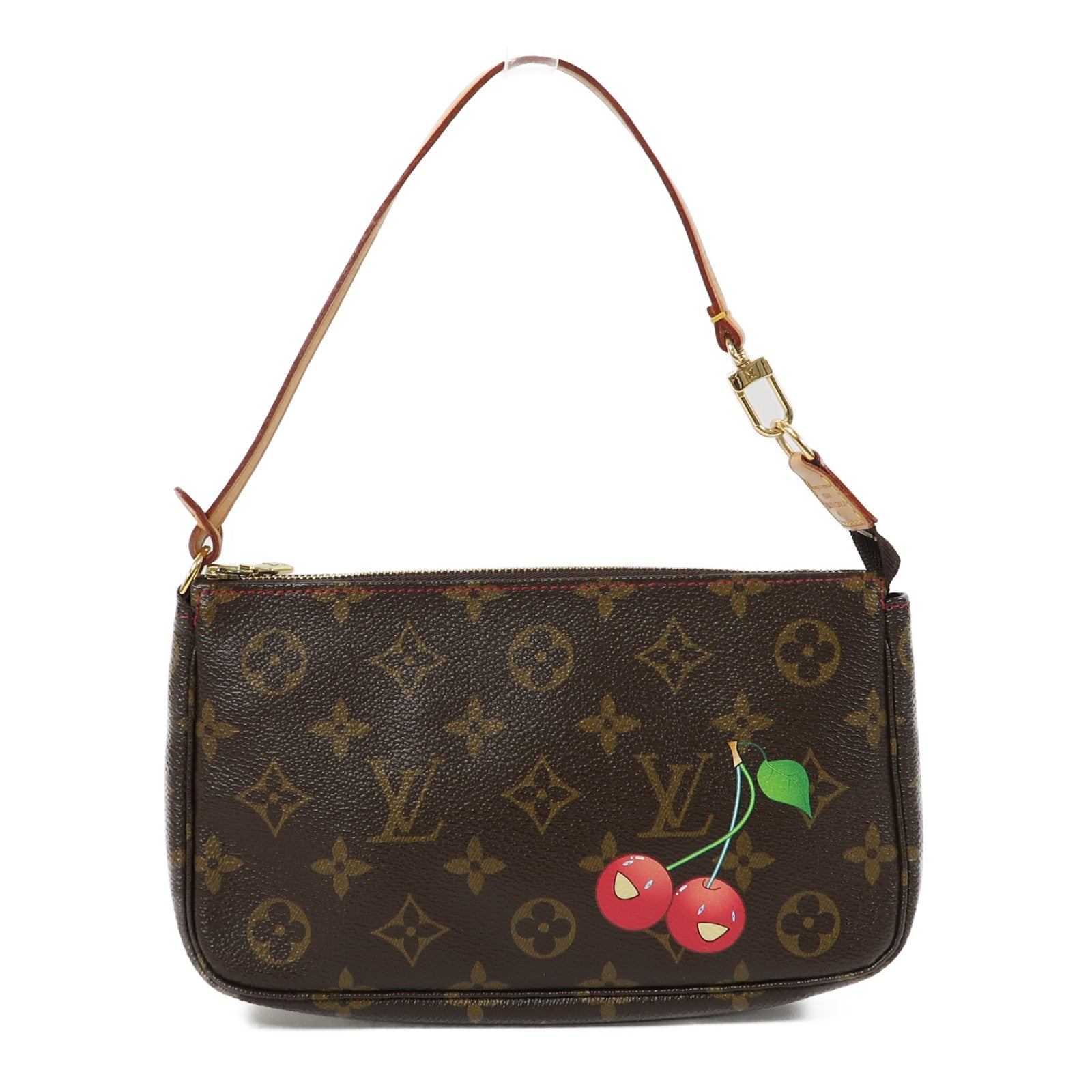 LOUIS VUITTON Monogram Pochette Accessoires金扣手挽袋啡色 – Brand Off Hong Kong Online Store