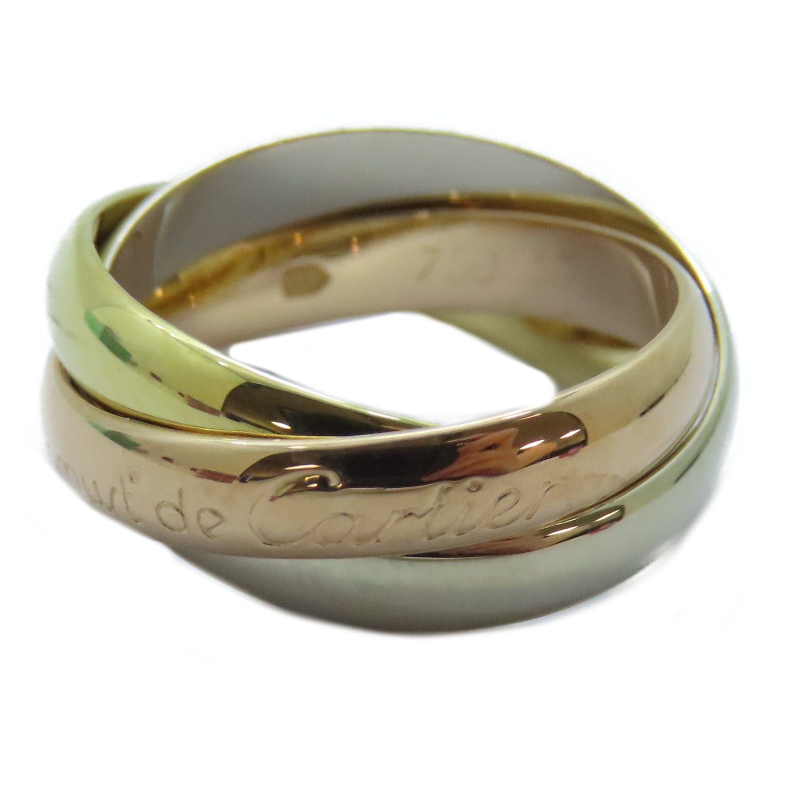 CARTIER 18K黃金/玫瑰金/白金Trinity戒指US#5.25/Cartier#50 – Brand Off Hong Kong Online Store