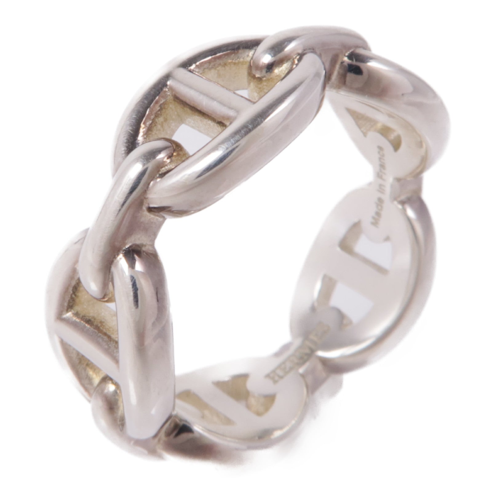 HERMES 925純銀Chaine d'ancre Enchainee Ring戒指Hermes#52/US#6 – Brand Off Hong Kong Online Store