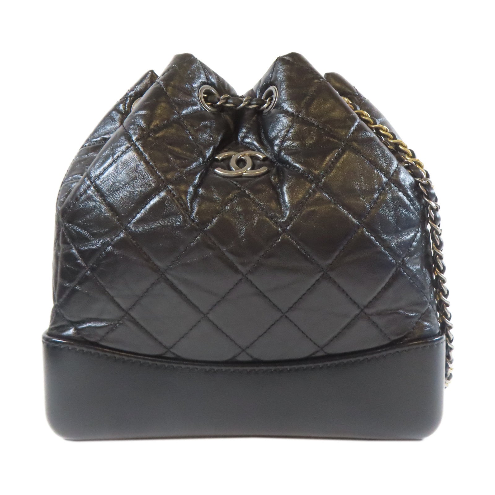 CHANEL 菱格皮革Gabrielle Backpack鏈帶背包黑色 – Brand Off Hong Kong Online Store