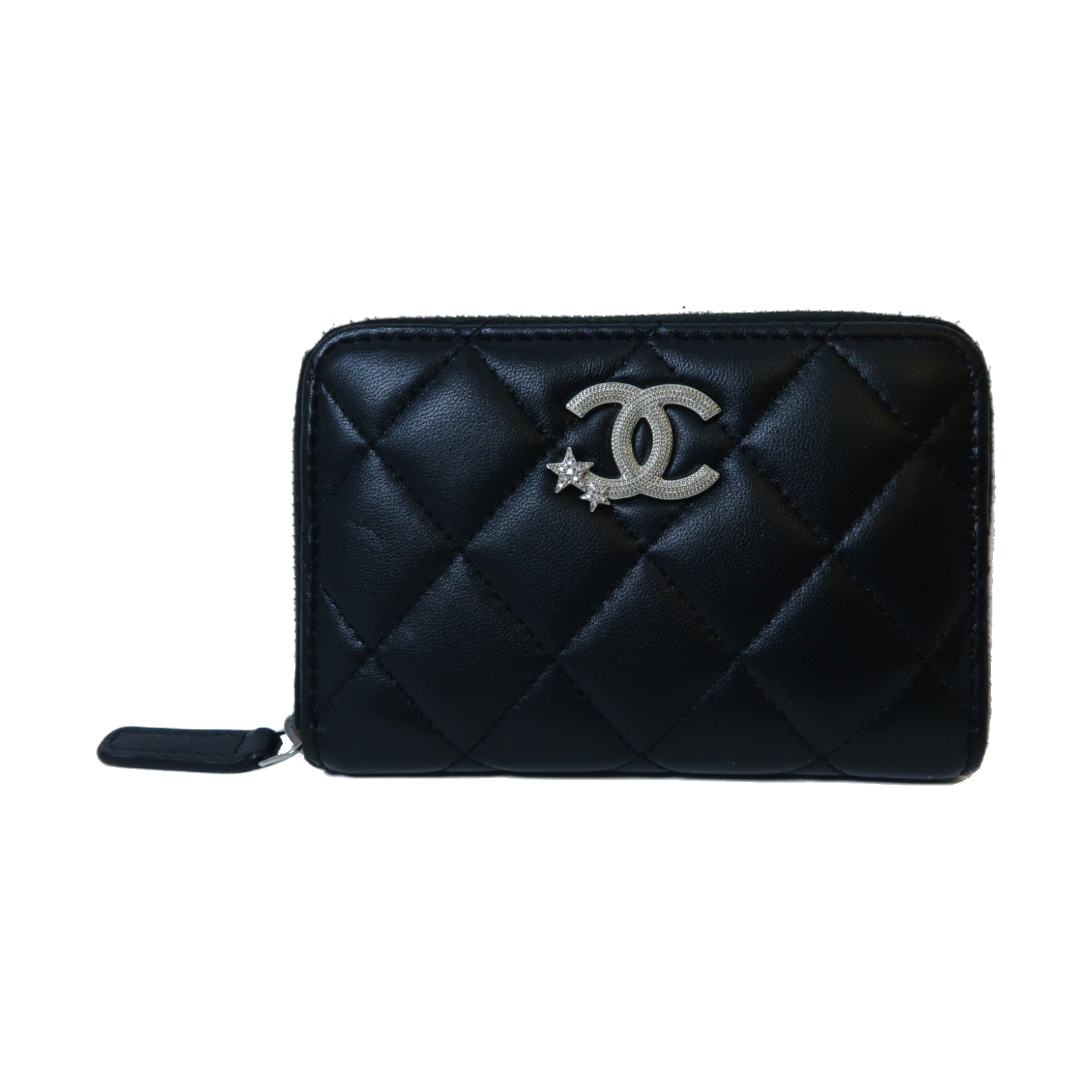 CHANEL 菱格羊皮皮革Card Case銀扣卡片套黑色 – Brand Off Hong Kong Online Store