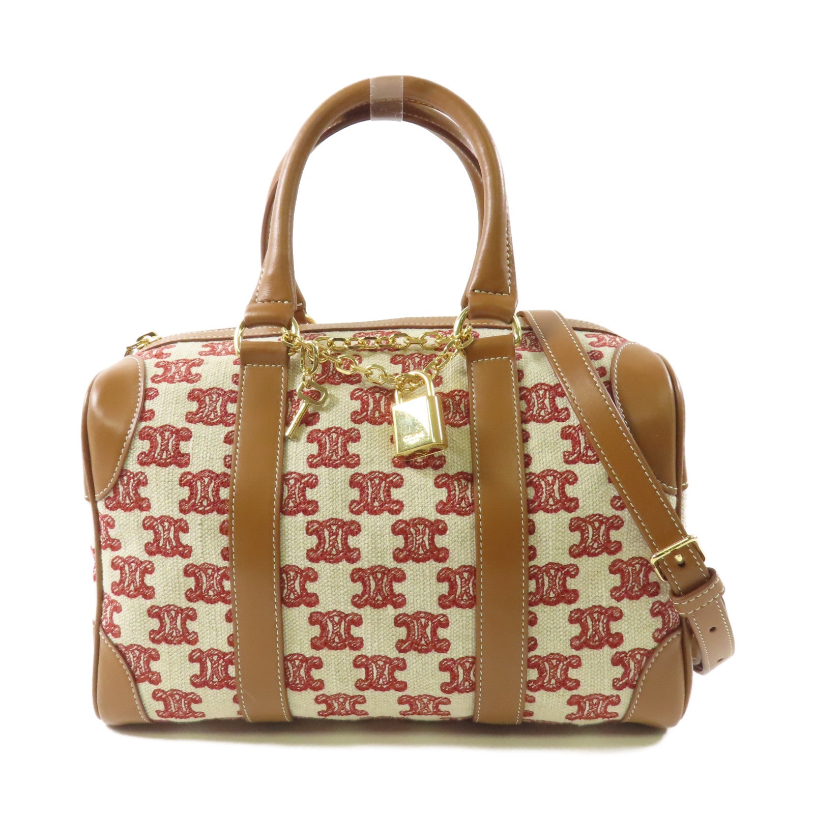 CELINE 帆布2 Way Shoulder金扣手挽肩背兩用袋 – Brand Off Hong Kong Online Store