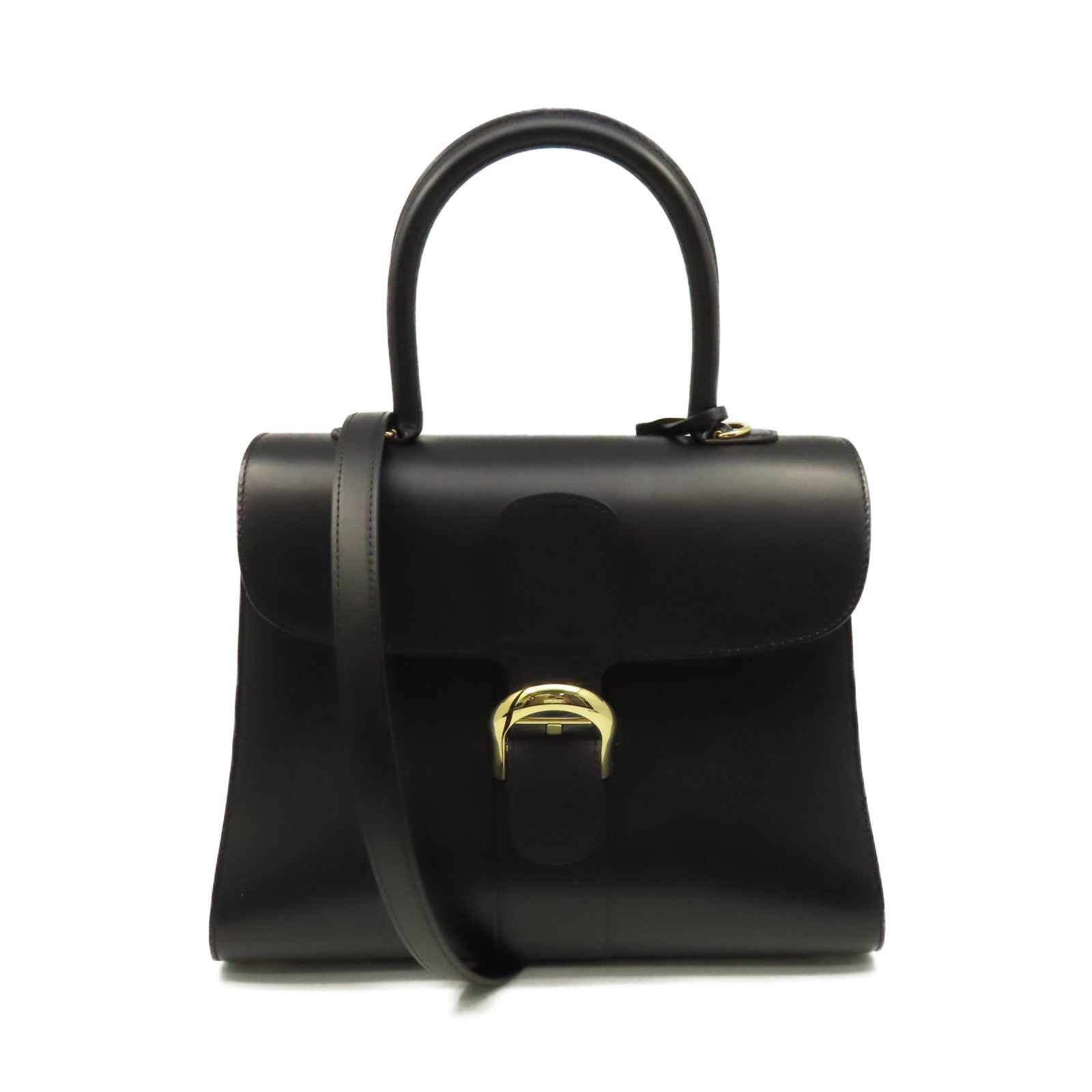 SELECTION 牛皮皮革Delvaux Brillant MM 2Way Shoulder Bag手挽肩背兩用袋黑色 – Brand Off Hong Kong Online Store