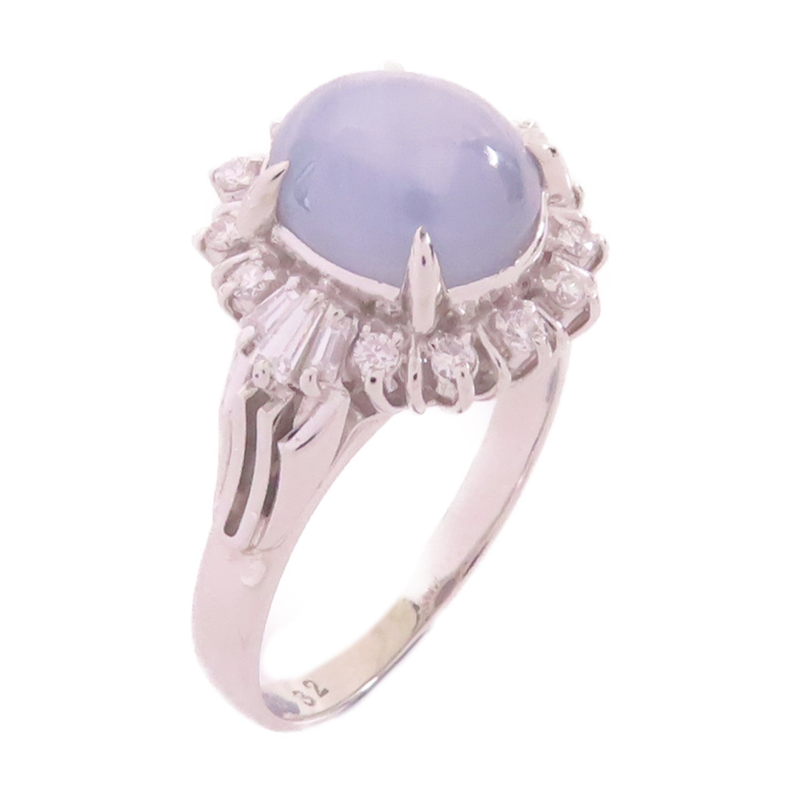 JEWELRY PT900鉑金/5.29ct藍寶石/0.32ct鑽石Sapphire Ring戒指US#6.75 – Brand Off Hong Kong Online Store