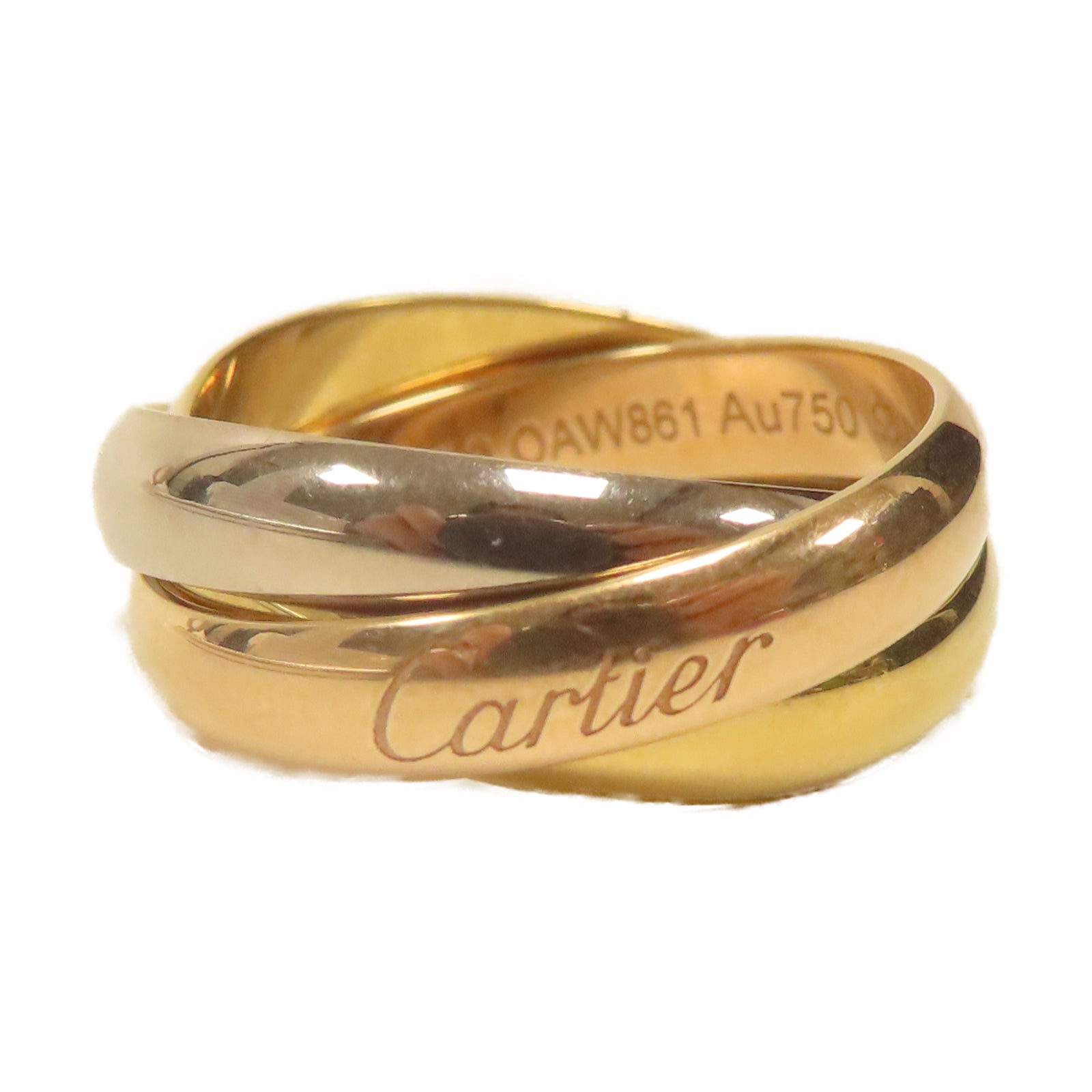 CARTIER 18K白金/玫瑰金/黃金Trinity戒指Cartier#50/US#4 – Brand Off Hong Kong Online Store