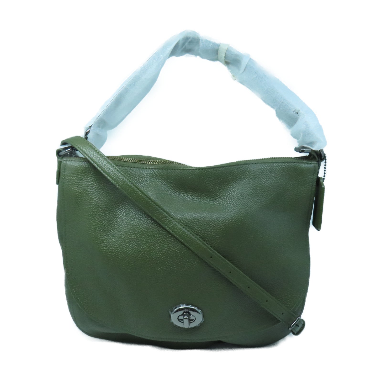 COACH 牛皮皮革Shoulder Bag手挽肩背兩用袋綠色 – Brand Off Hong Kong Online Store