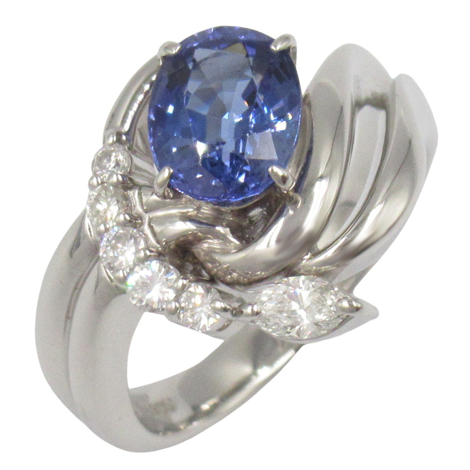 JEWELRY Tanzanite Diamond Ring PT900 Platinum US#6.25 – Brand Off Hong Kong Online Store