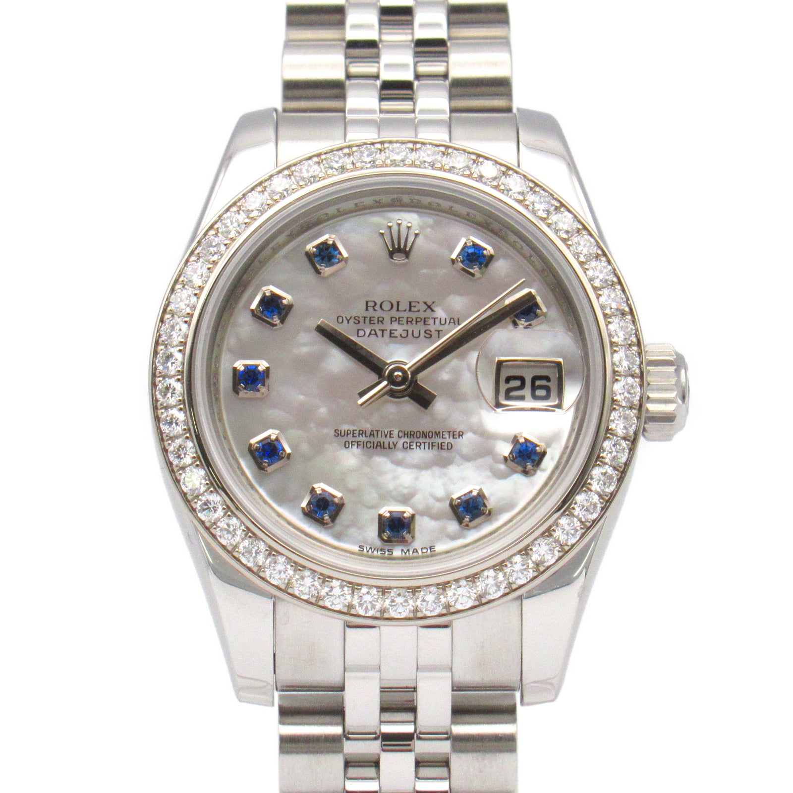 ROLEX Datejust 10P Sapphire Random Wrist Watch 179384 – Brand Off Hong ...