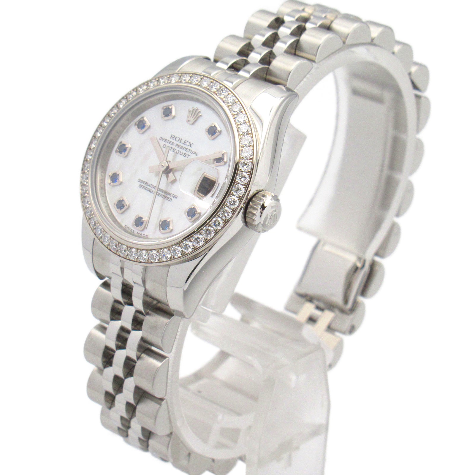 ROLEX Datejust 10P Sapphire Random Wrist Watch 179384 – Brand Off Hong ...