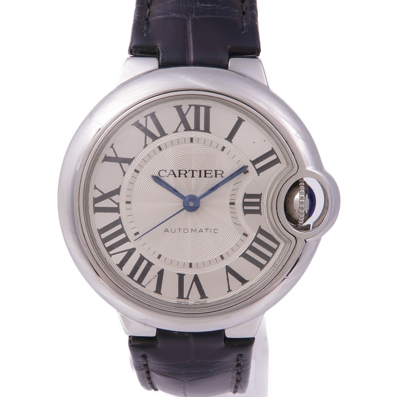 CARTIER Ballon Bleu W6920085 Automatic Watch Stainless Steel/Leather B ...