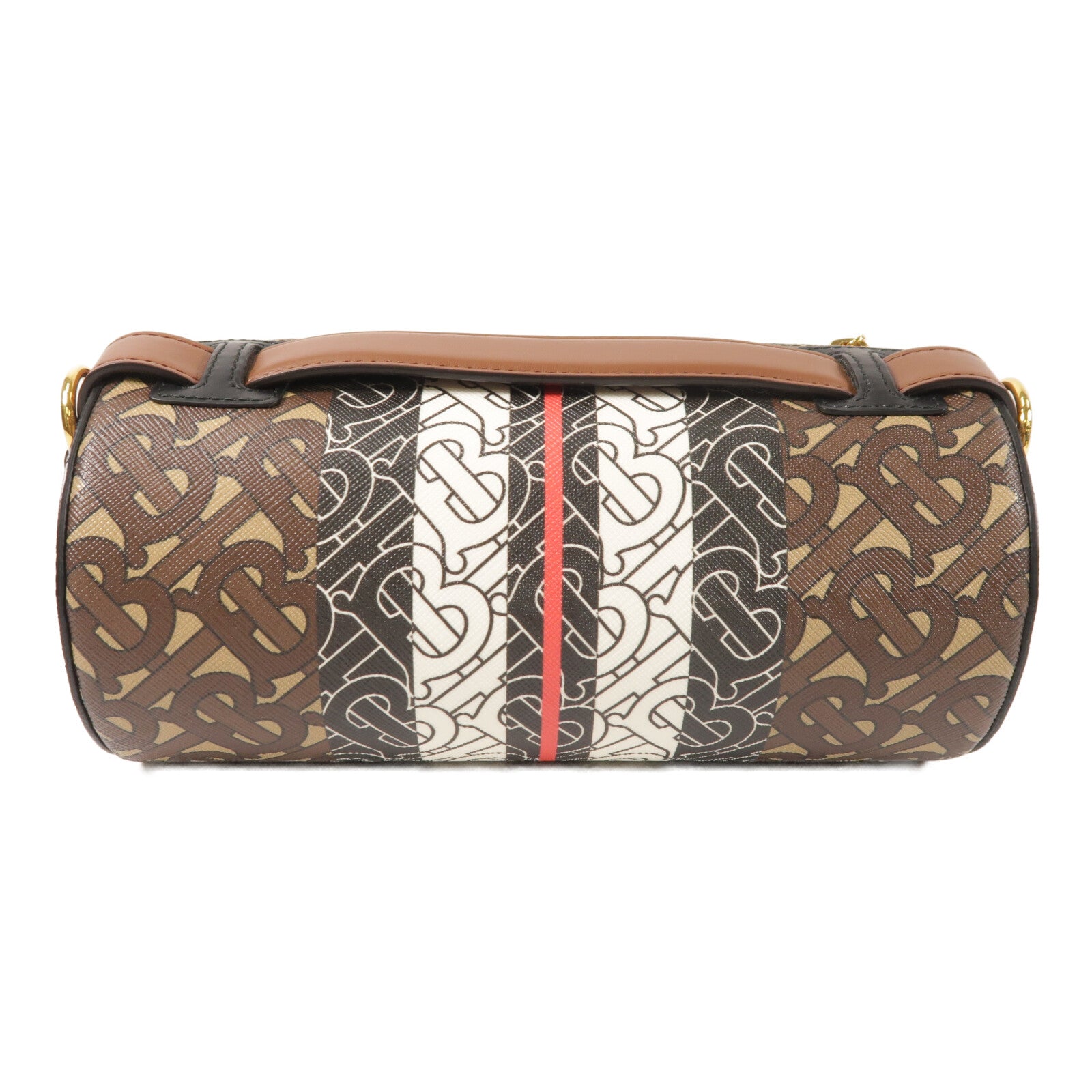 BURBERRY 塗層帆布Mongram Stripe金扣手挽肩背兩用袋 – Brand Off Hong Kong Online Store