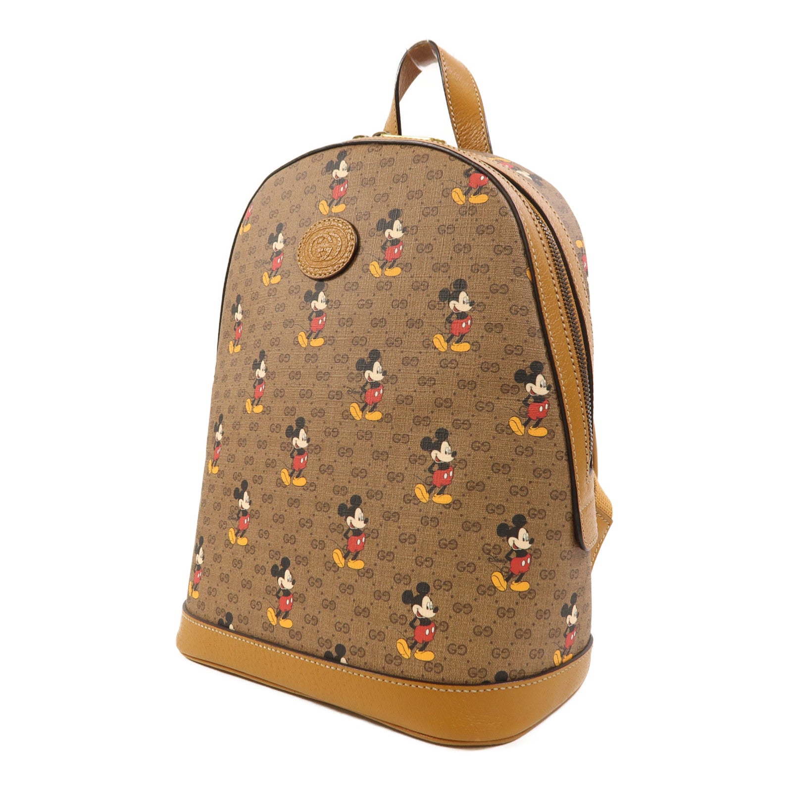 GUCCI 塗層帆布Gucci x Disney Mickey Mouse Backpack金扣背包 – Brand Off Hong ...