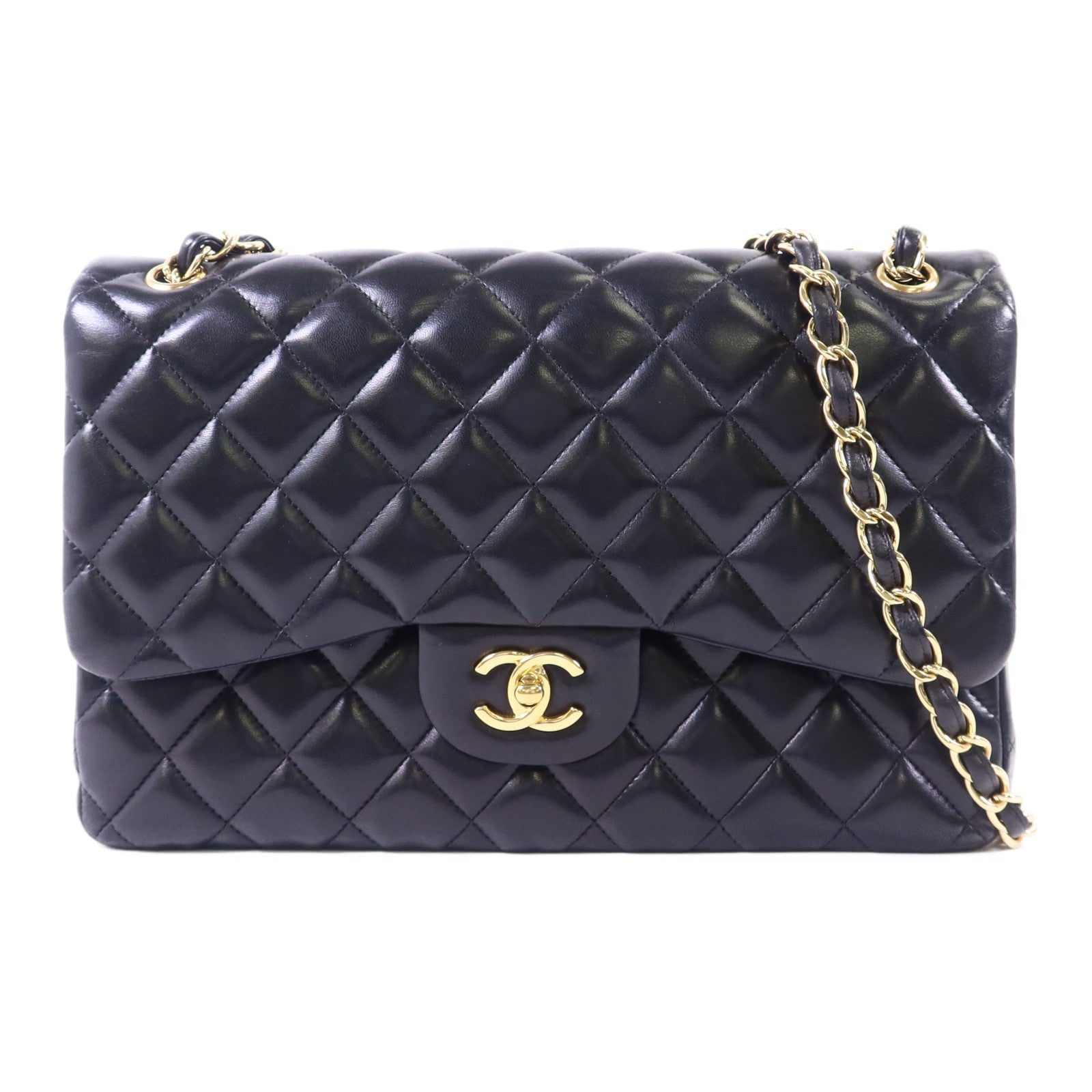 CHANEL 羊皮皮革Large Classic金扣鏈帶肩背袋 – Brand Off Hong Kong Online Store