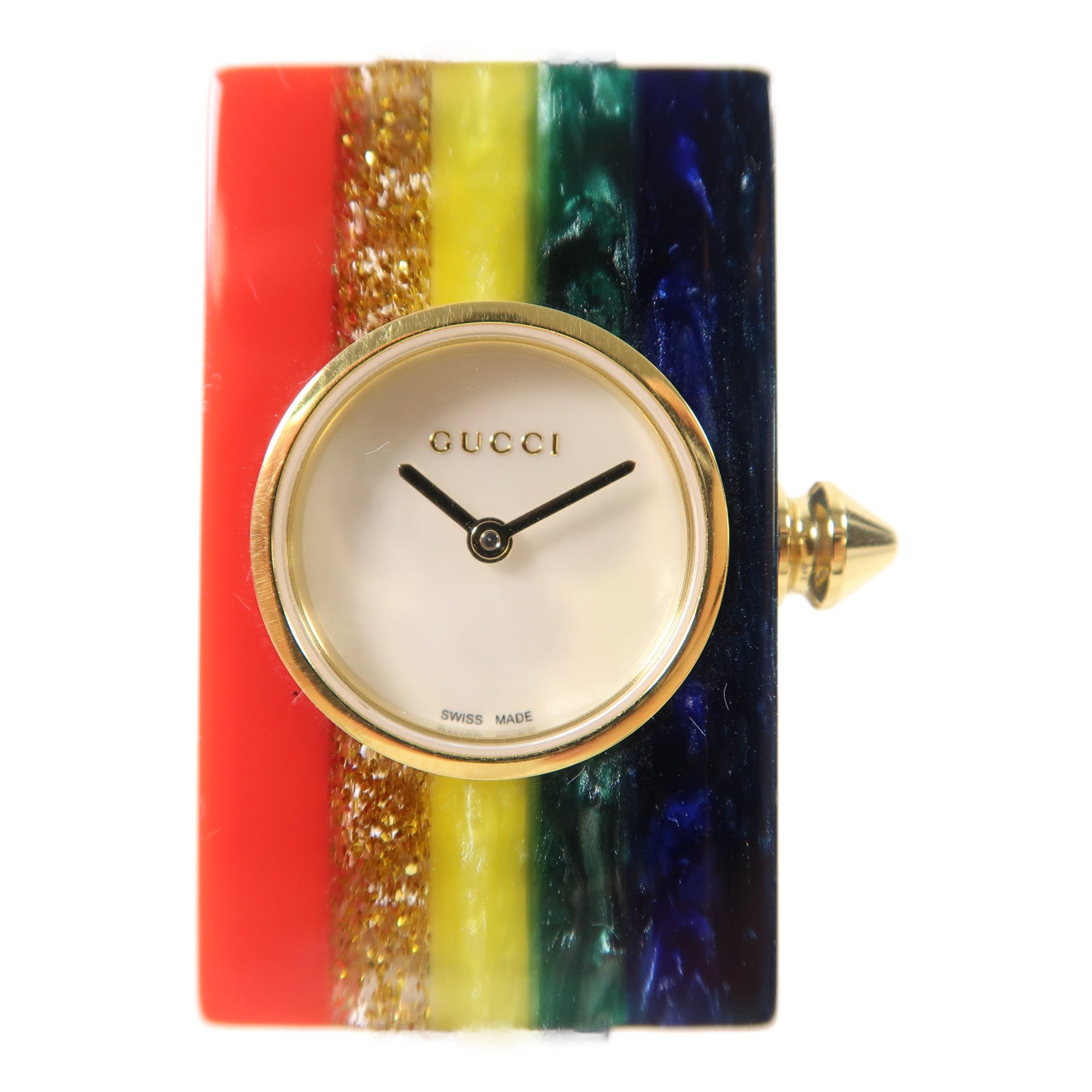 GUCCI Plexi Watch PVC手錶石英機芯彩色 – Brand Off Hong Kong Online Store