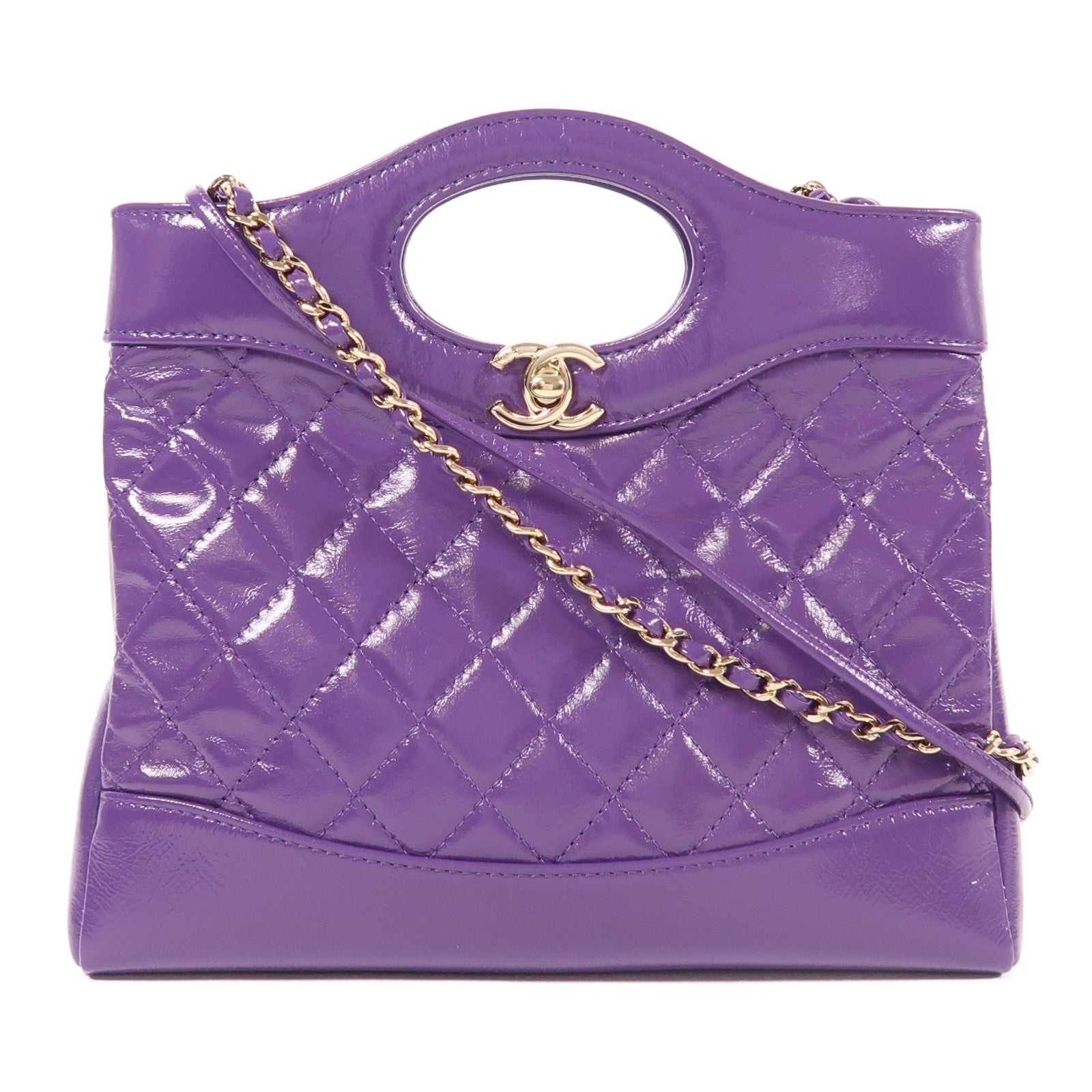 CHANEL CC GHW Chanel 31 Mini 2 Way Shoulder Bag AS4133 Calfskin Leathe ...