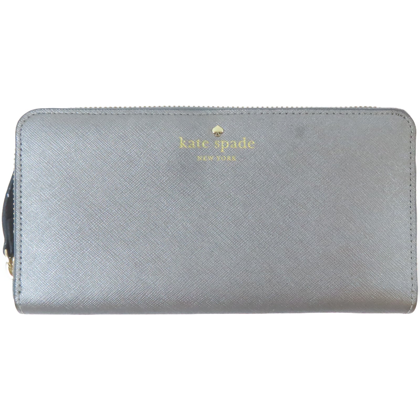 Kate Spade 塗層帆布Wallet金扣長錢包灰色 – Brand Off Hong Kong Online Store