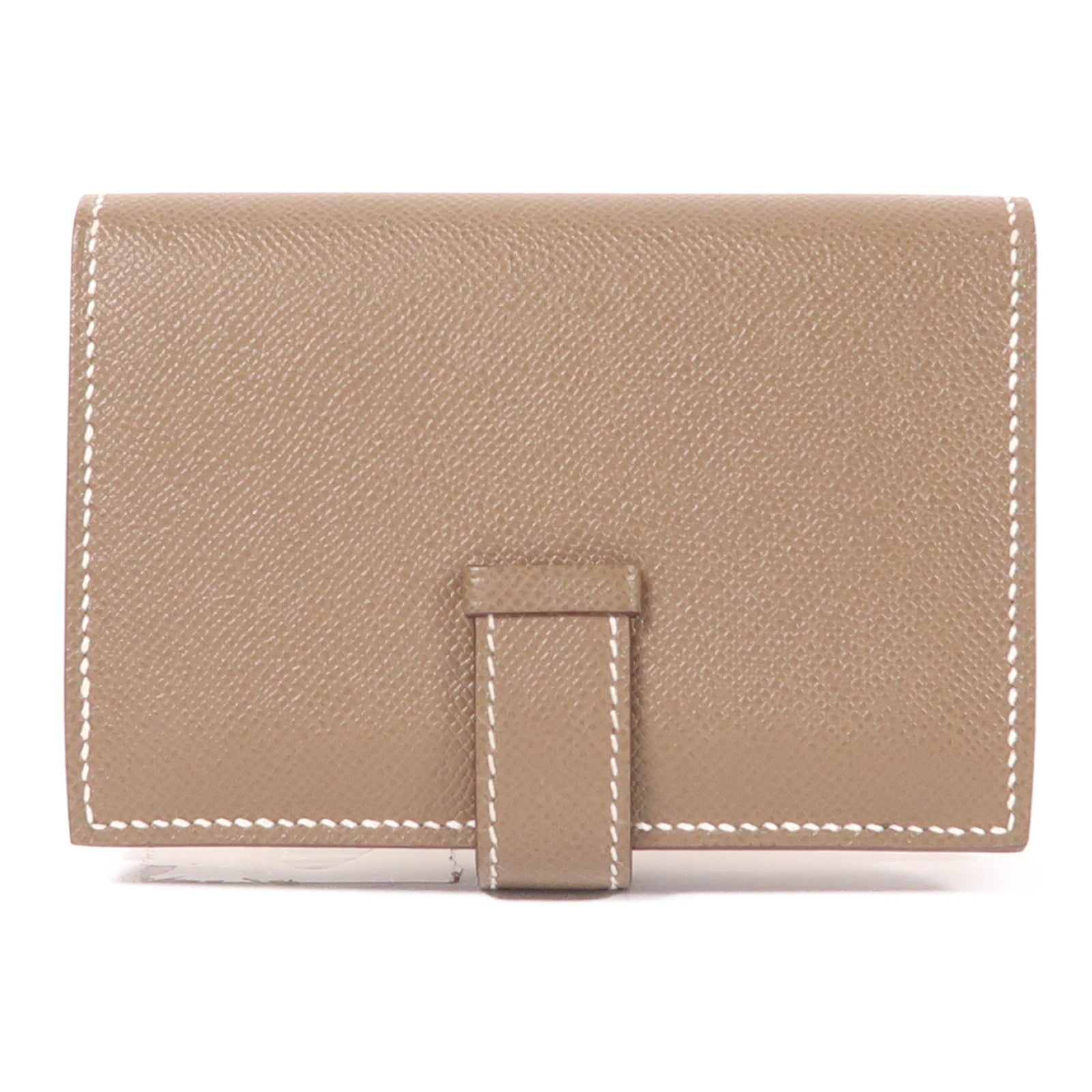 HERMES Epsom皮革Bearn Card Holder金扣卡片套Etoupe – Brand Off Hong Kong Online ...