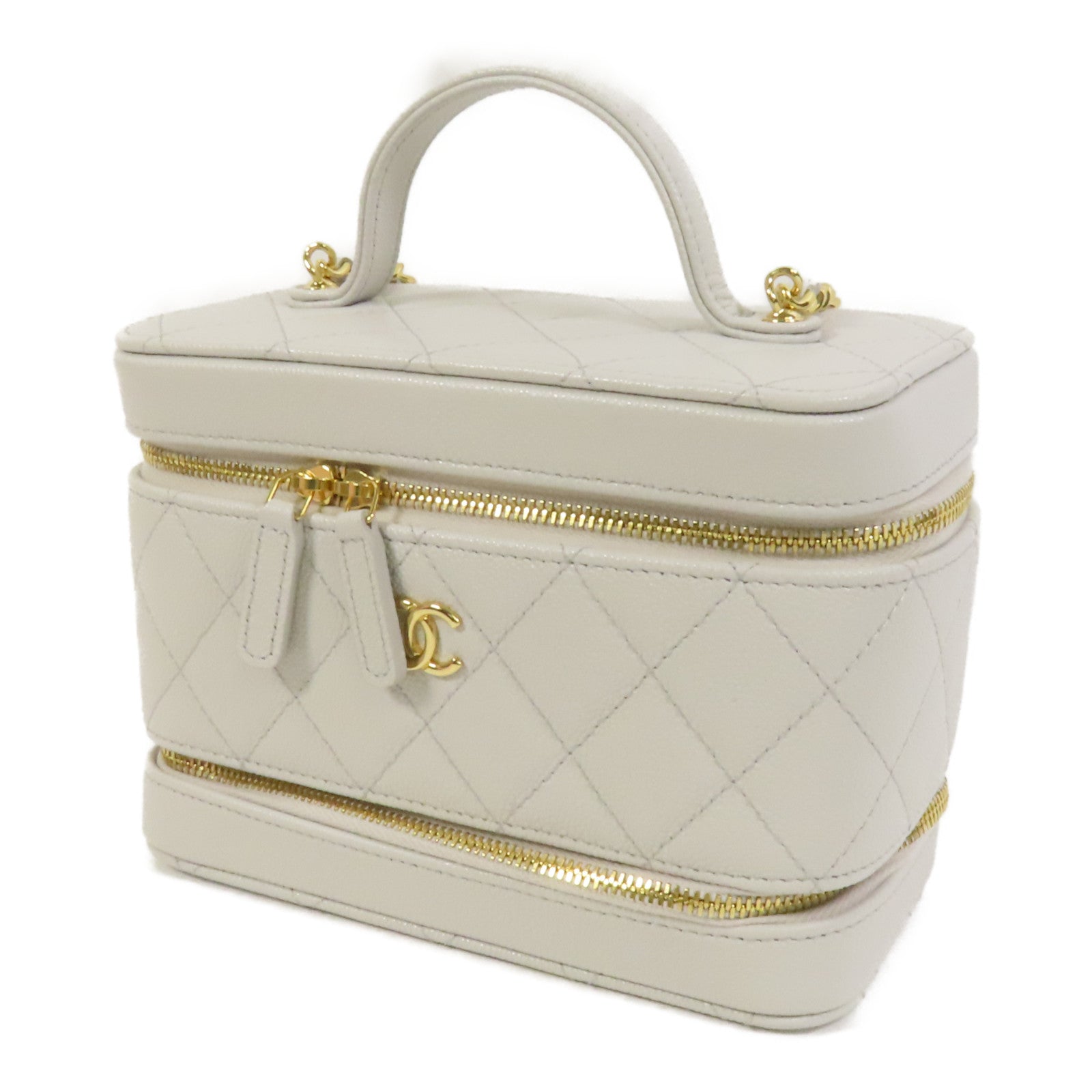 CHANEL 牛皮皮革Vanity Case金扣手挽肩背兩用袋 – Brand Off Hong Kong Online Store