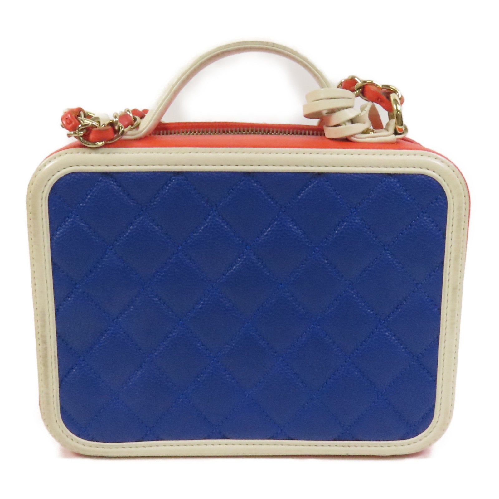 CHANEL 牛皮皮革Vanity Case金扣鏈帶手挽肩背兩用袋 – Brand Off Hong Kong Online Store