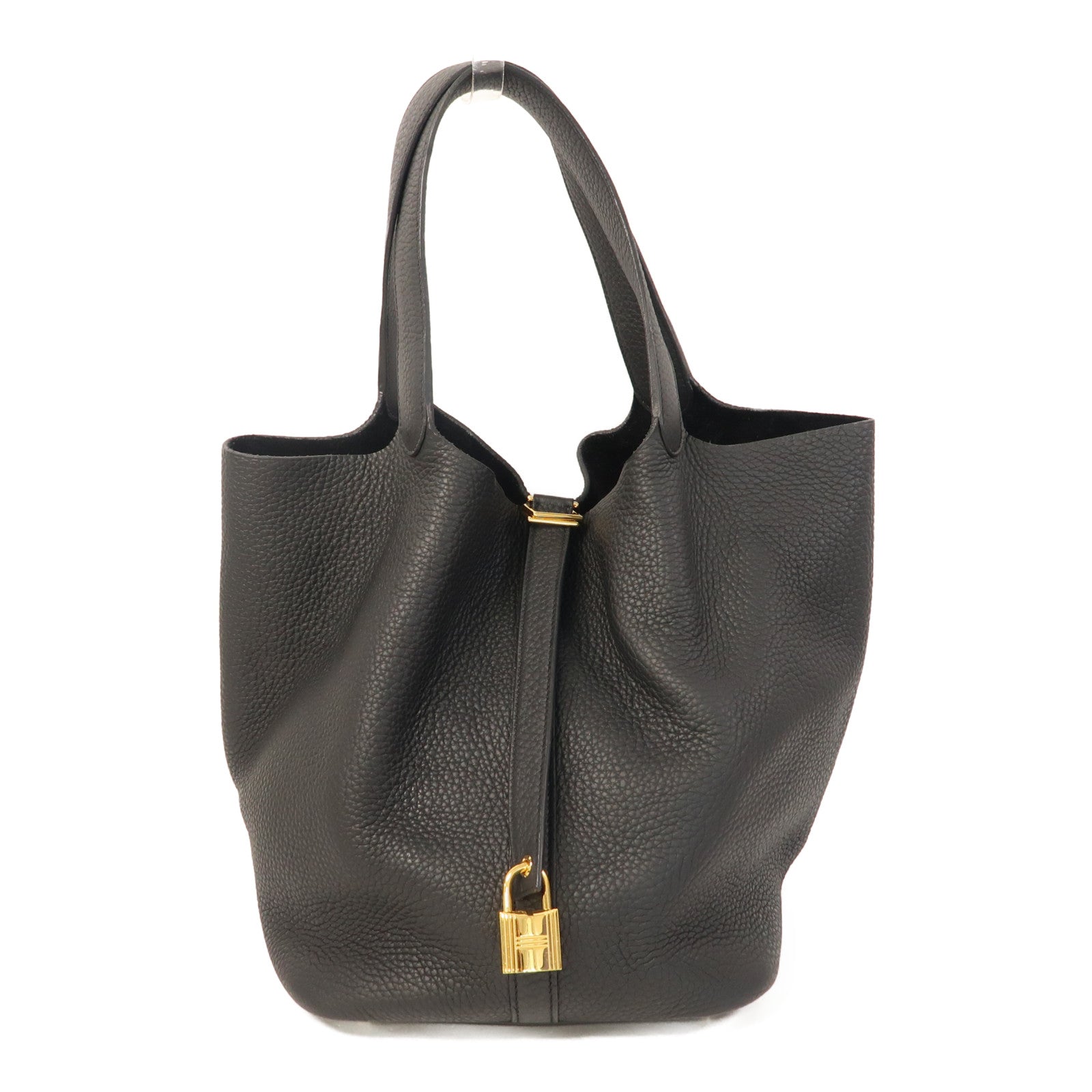 HERMES Clemence皮革Picotin GM金扣手挽袋Noir/黑色 – Brand Off Hong Kong Online Store