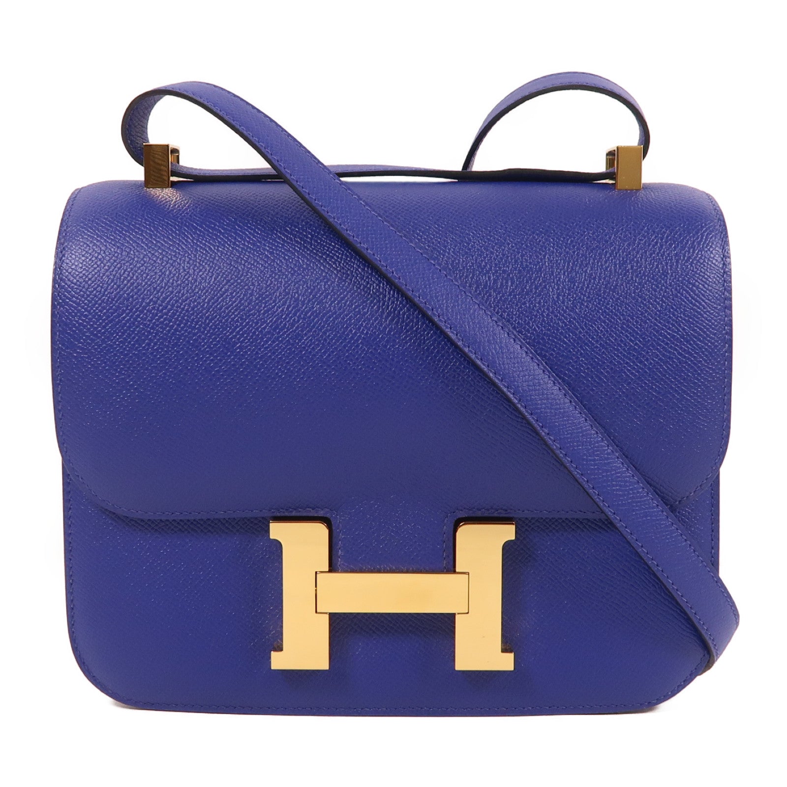 HERMES Epsom皮革Constance金扣肩背袋閃電藍色 – Brand Off Hong Kong Online Store
