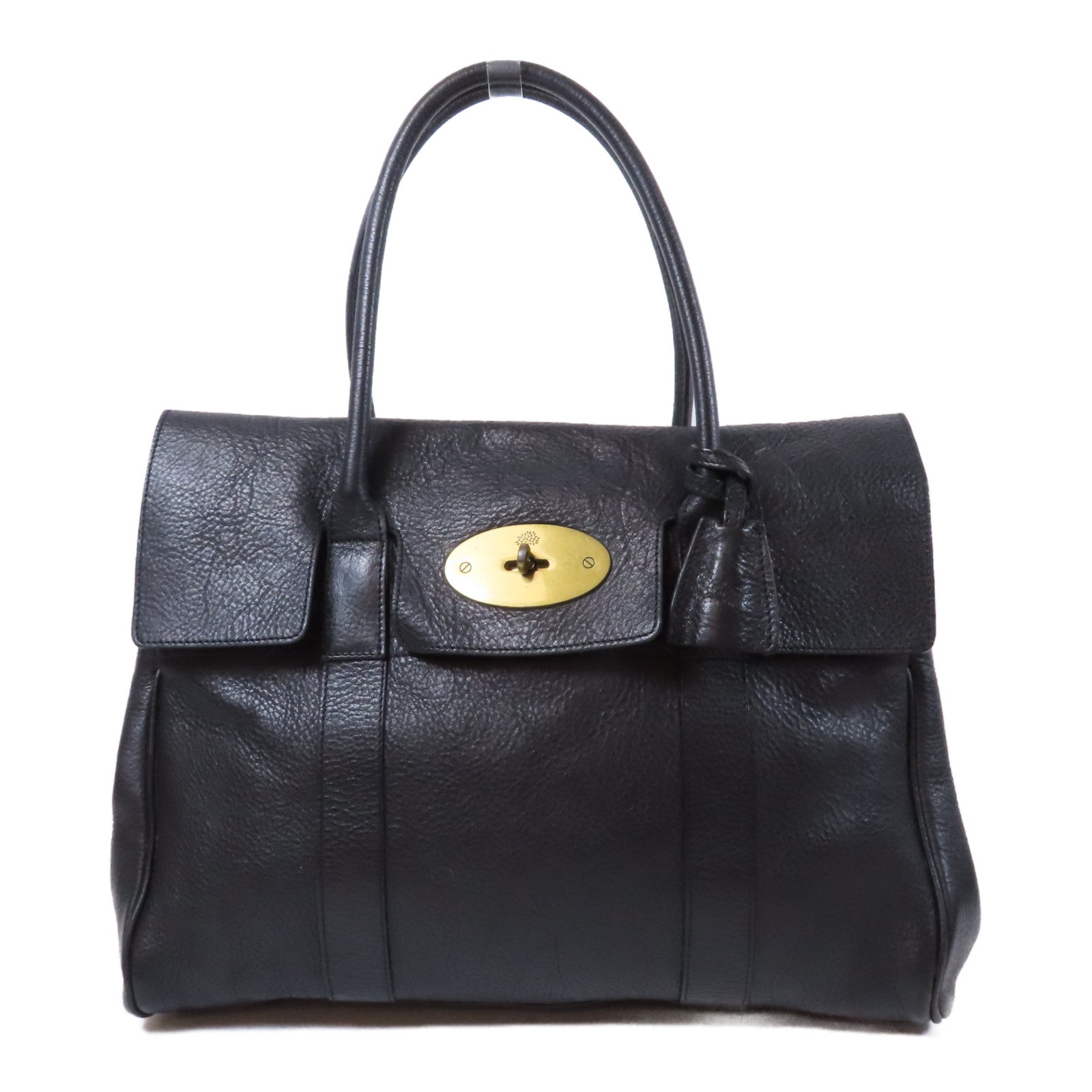MULBERRY 牛皮皮革Hand Bag金扣肩背袋黑色 – Brand Off Hong Kong Online Store