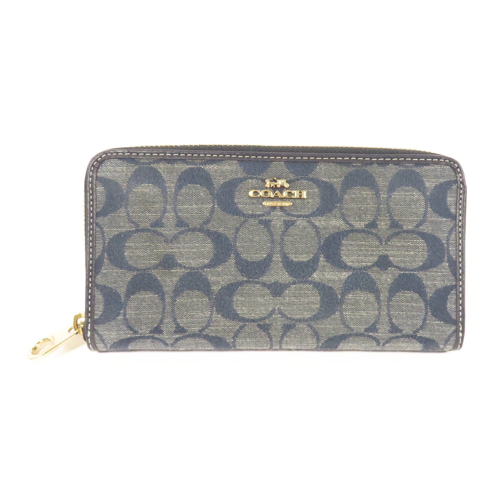 COACH Denim Long wallet 金扣長錢包 – Brand Off Hong Kong Online Store