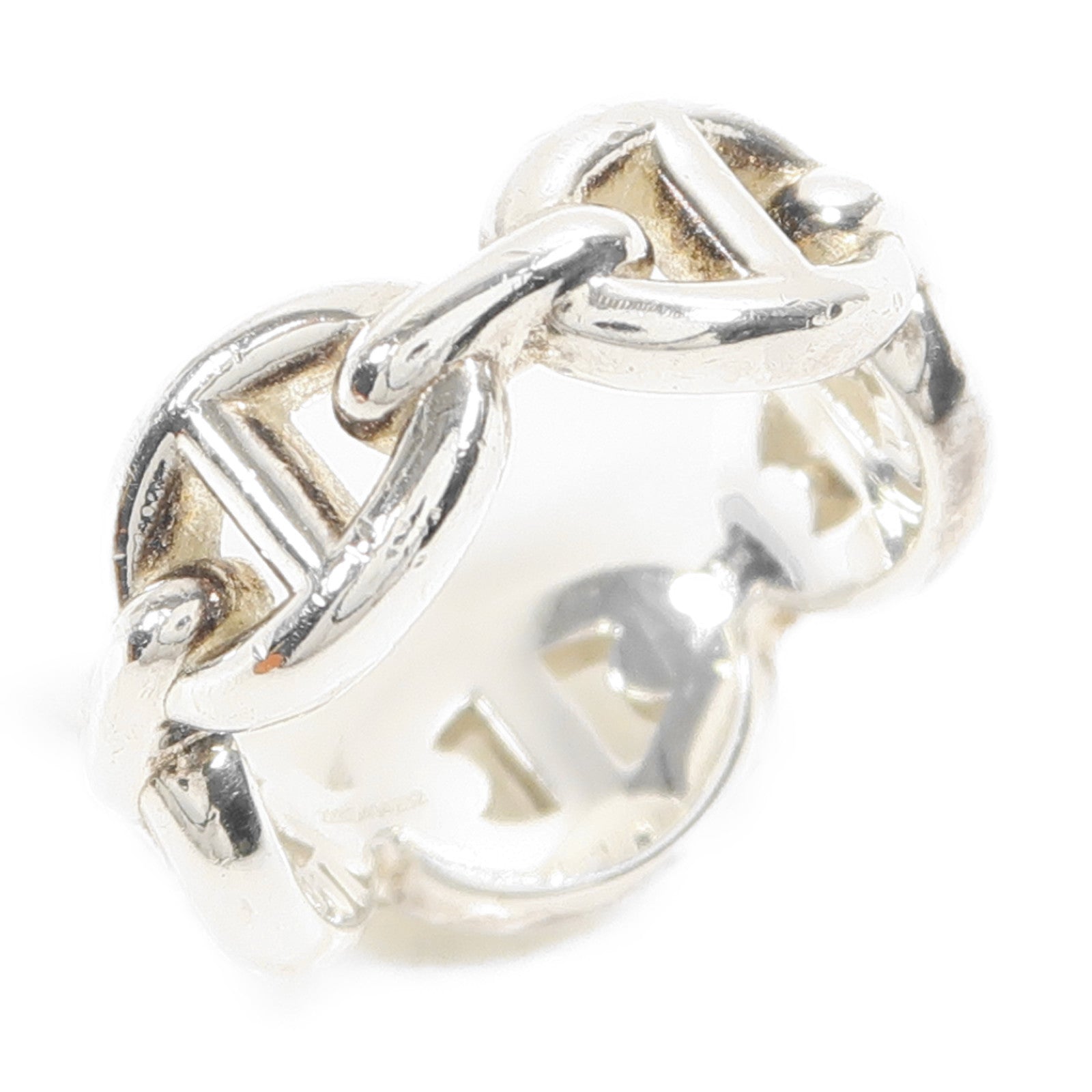 HERMES 925純銀Chaine D'Ancre Enchainee Ring戒指US#4.5 – Brand Off Hong Kong ...