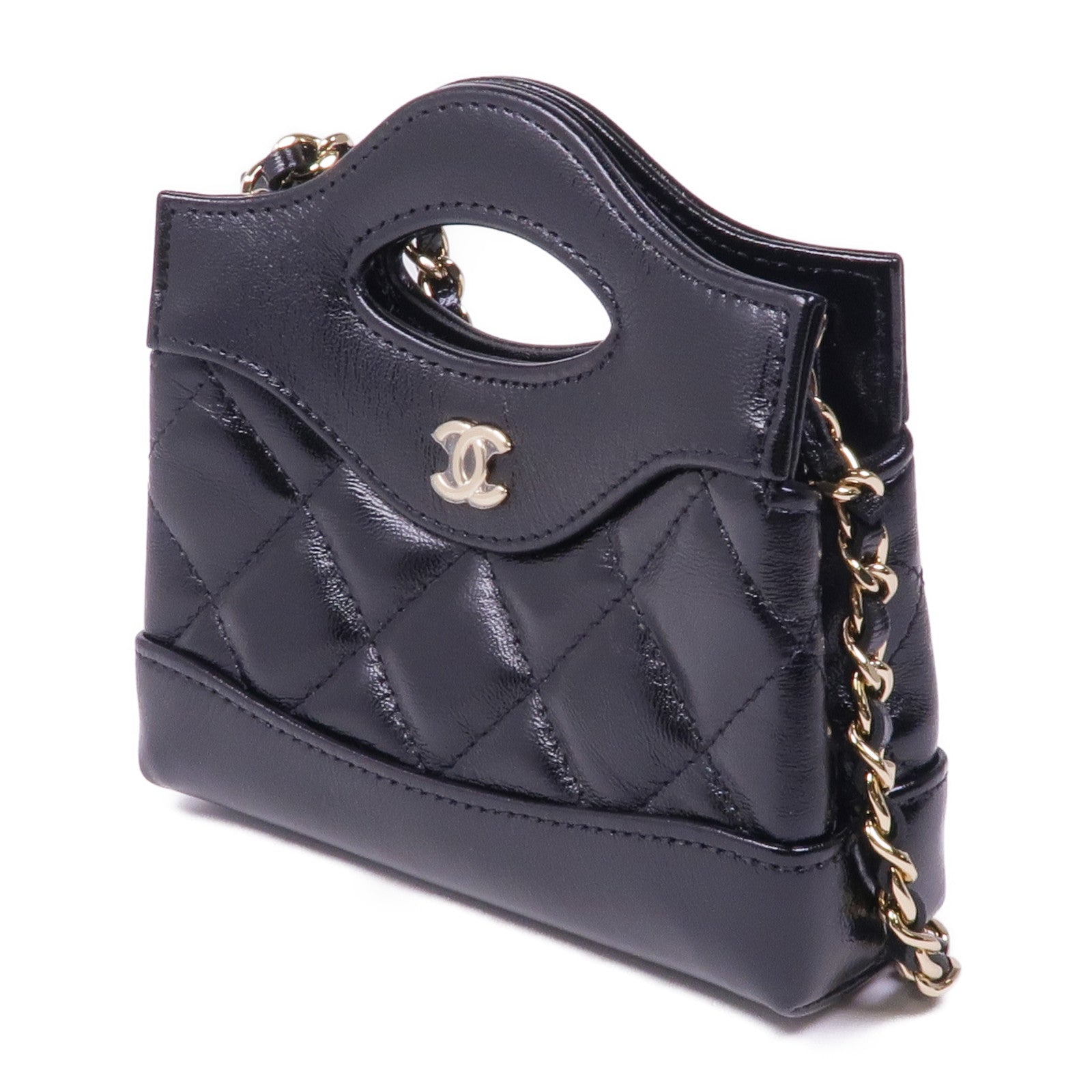 CHANEL 皮革Micro 31金扣手挽肩背兩用袋 – Brand Off Hong Kong Online Store