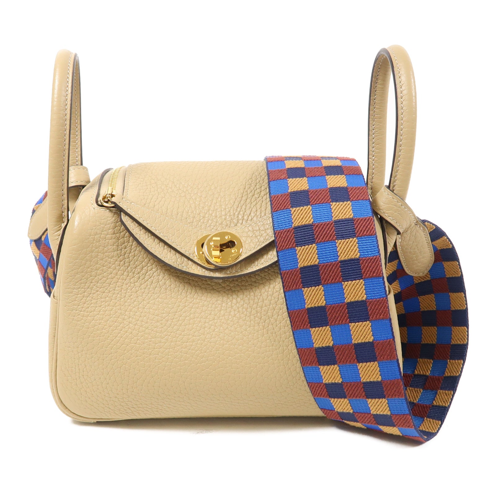 HERMES Clemence皮革Mini Lindy金扣手挽肩背兩用袋Trench – Brand Off Hong Kong Online ...