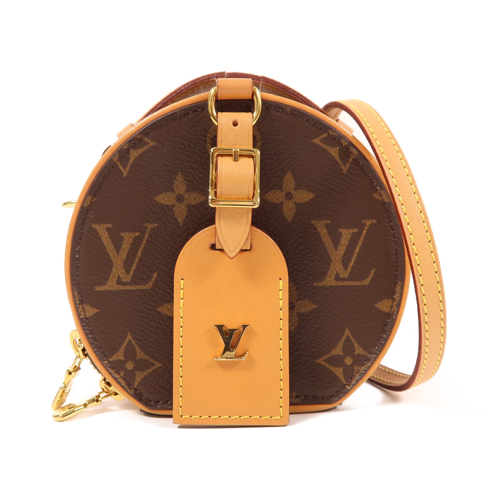 LOUIS VUITTON Monogram Mini Boite Chapeau金扣手挽肩背兩用袋棕色 – Brand Off Hong ...