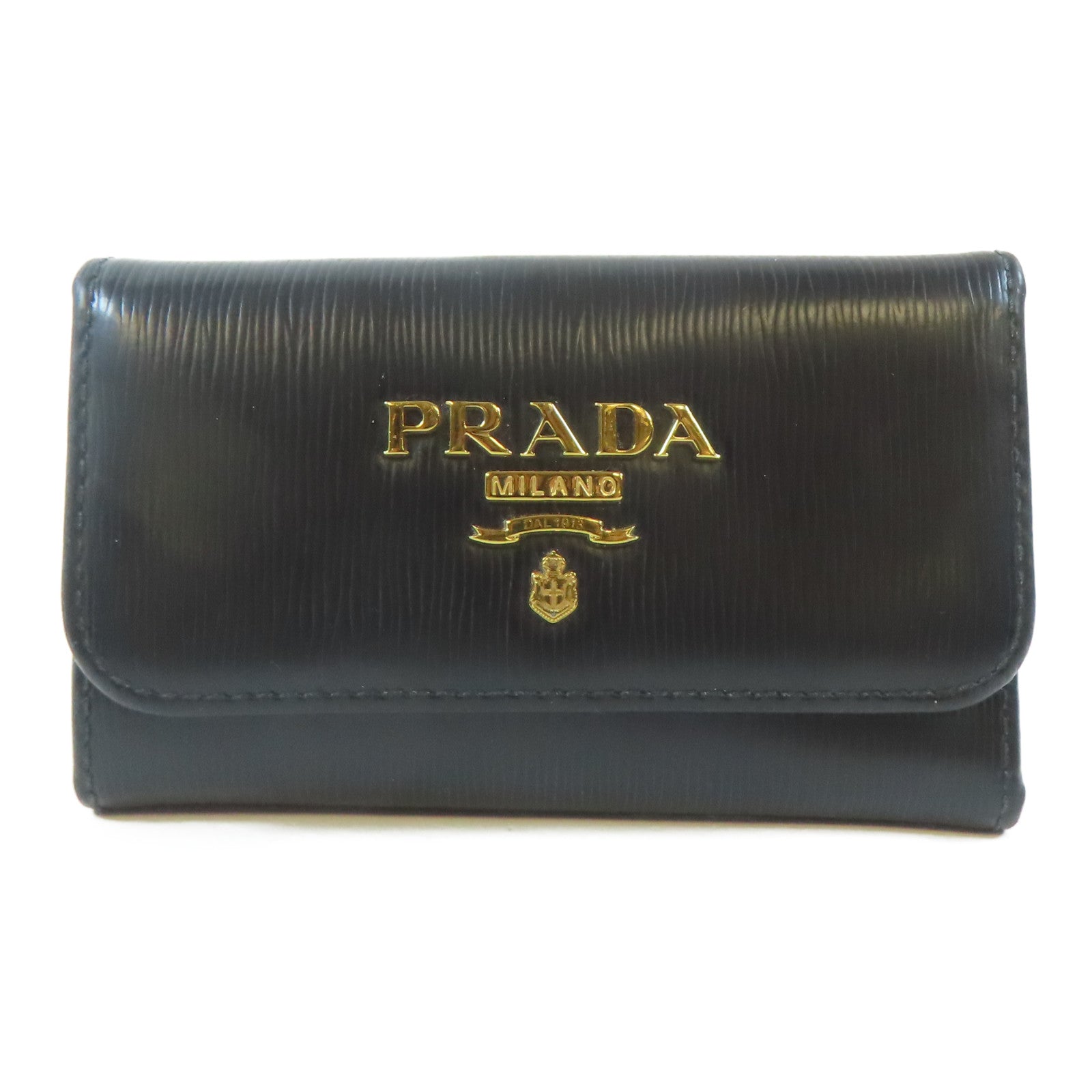 PRADA 牛皮皮革Key Case鎖匙包黑色 – Brand Off Hong Kong Online Store
