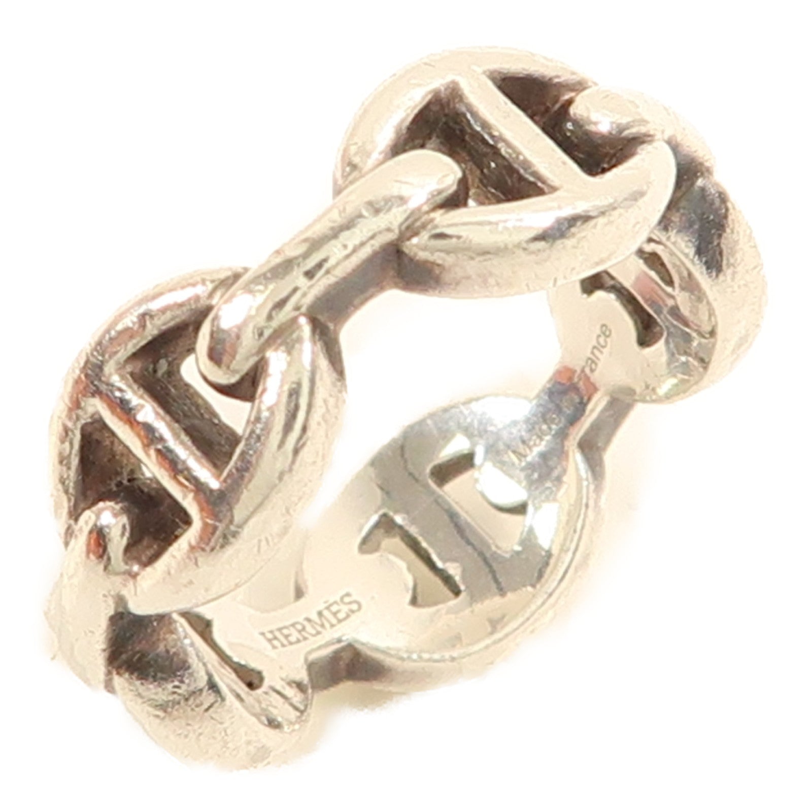 HERMES 925純銀Chaine d'ancre Enchainee Ring戒指US#5.25 – Brand Off Hong Kong Online Store