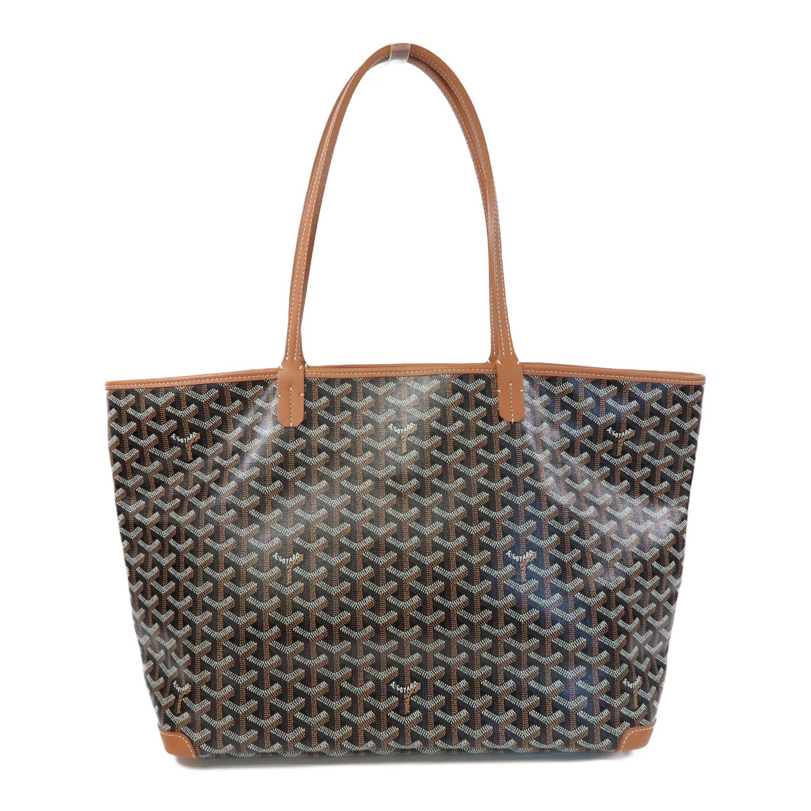 GOYARD 塗層帆布Tote Bag銀扣手挽袋黑色/啡色 – Brand Off Hong Kong Online Store