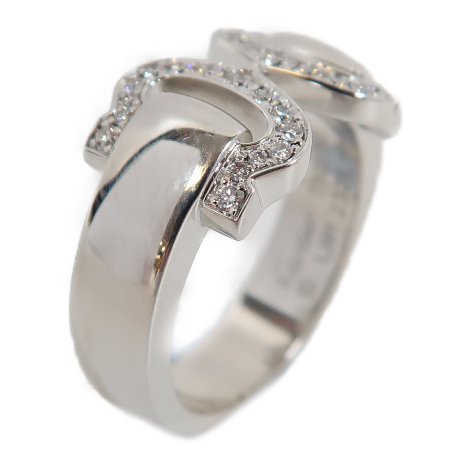 CARTIER 18K白金2C Boucle Ring戒指US#5.25/Cartier#50 – Brand Off Hong Kong ...