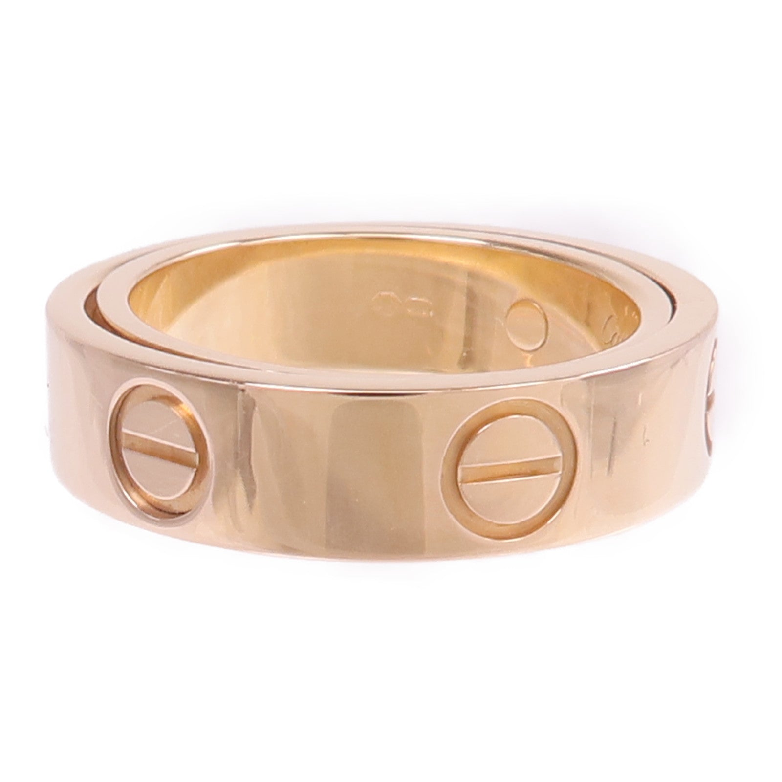 CARTIER 18K玫瑰金Secret Love Ring戒指Cartier#49/US#5 – Brand Off Hong Kong ...