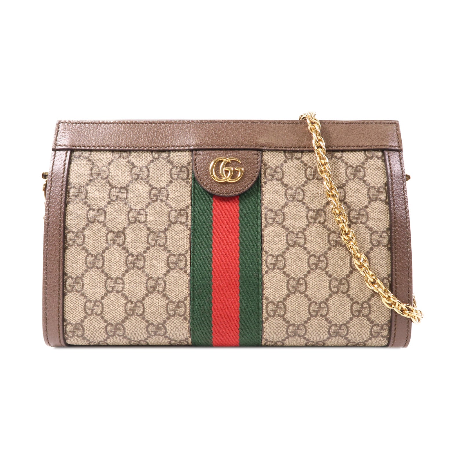 GUCCI 塗層帆布GG Supreme Ophidia金扣鏈帶肩背袋 – Brand Off Hong Kong Online Store