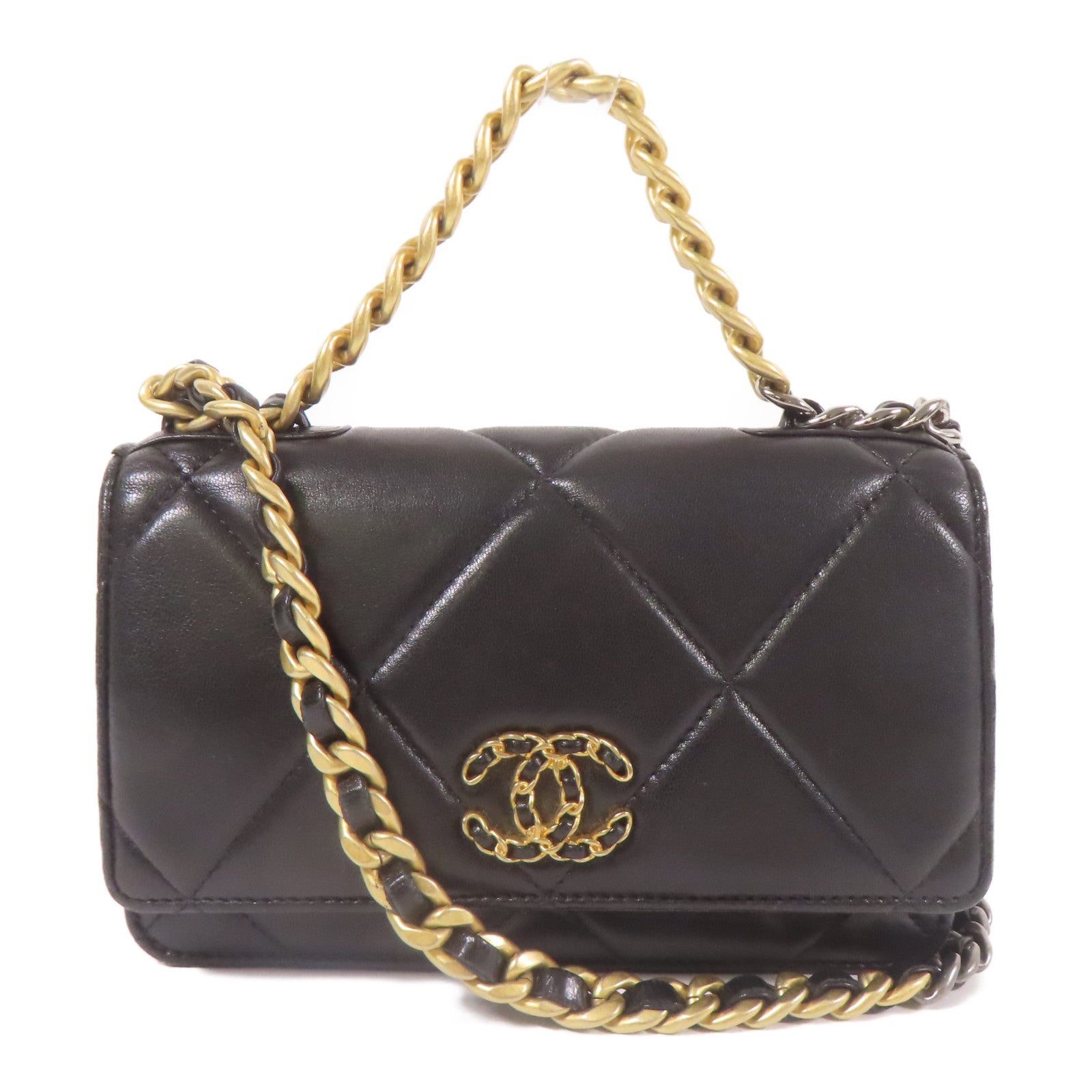 CHANEL 羊皮皮革C19 Wallet On Chain鏈帶肩背袋 – Brand Off Hong Kong Online Store