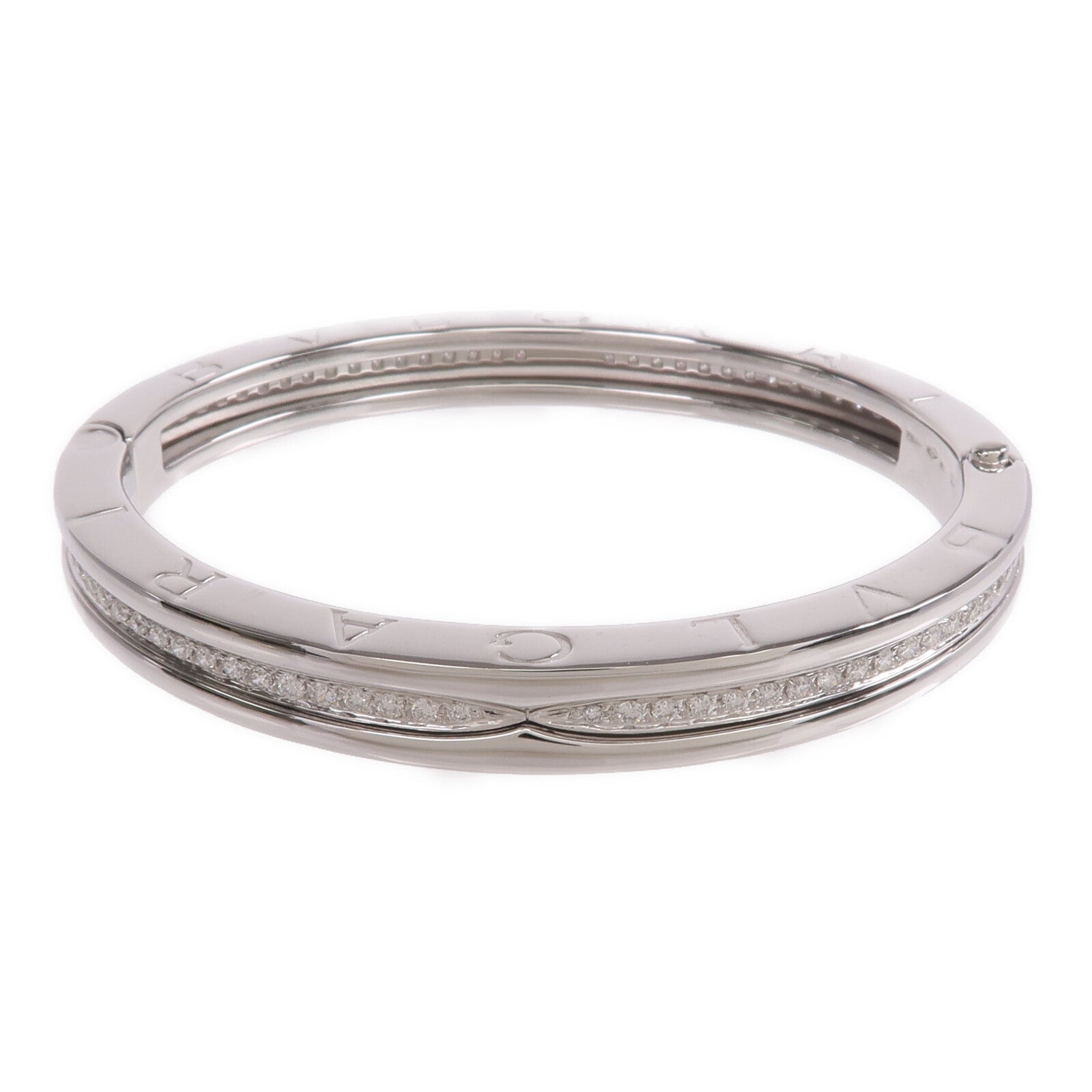 BVLGARI 18K白金B.zero 1 Bracelet鑽石手鐲 – Brand Off Hong Kong Online Store