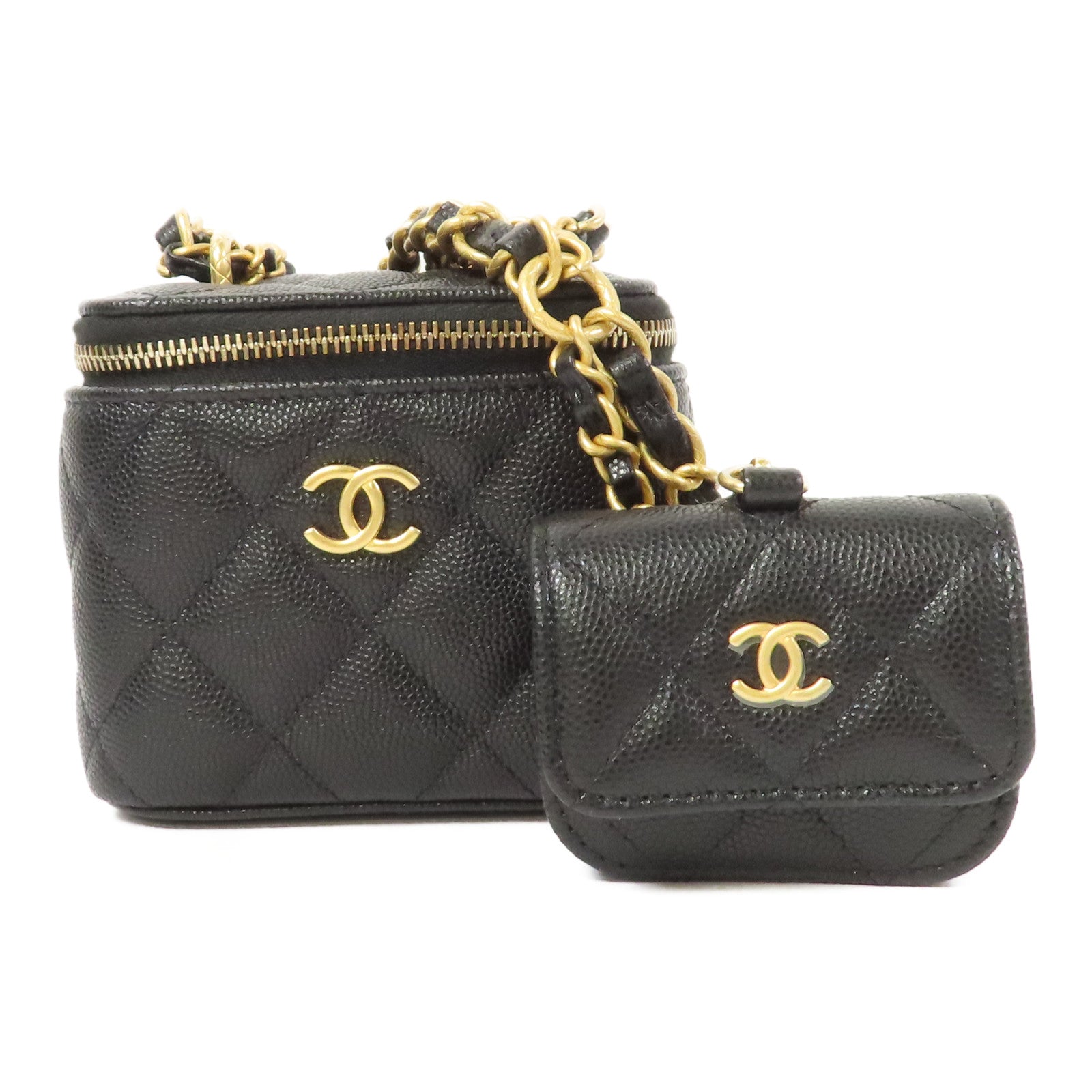 CHANEL 【激減優惠】菱格Caviar皮革Chain Shoulder Bag金扣肩背袋黑色 – Brand Off Hong Kong ...