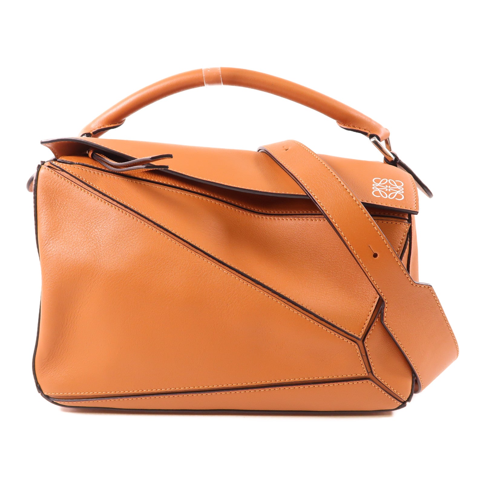 LOEWE 牛皮皮革Puzzle銀扣手挽肩背兩用袋 – Brand Off Hong Kong Online Store