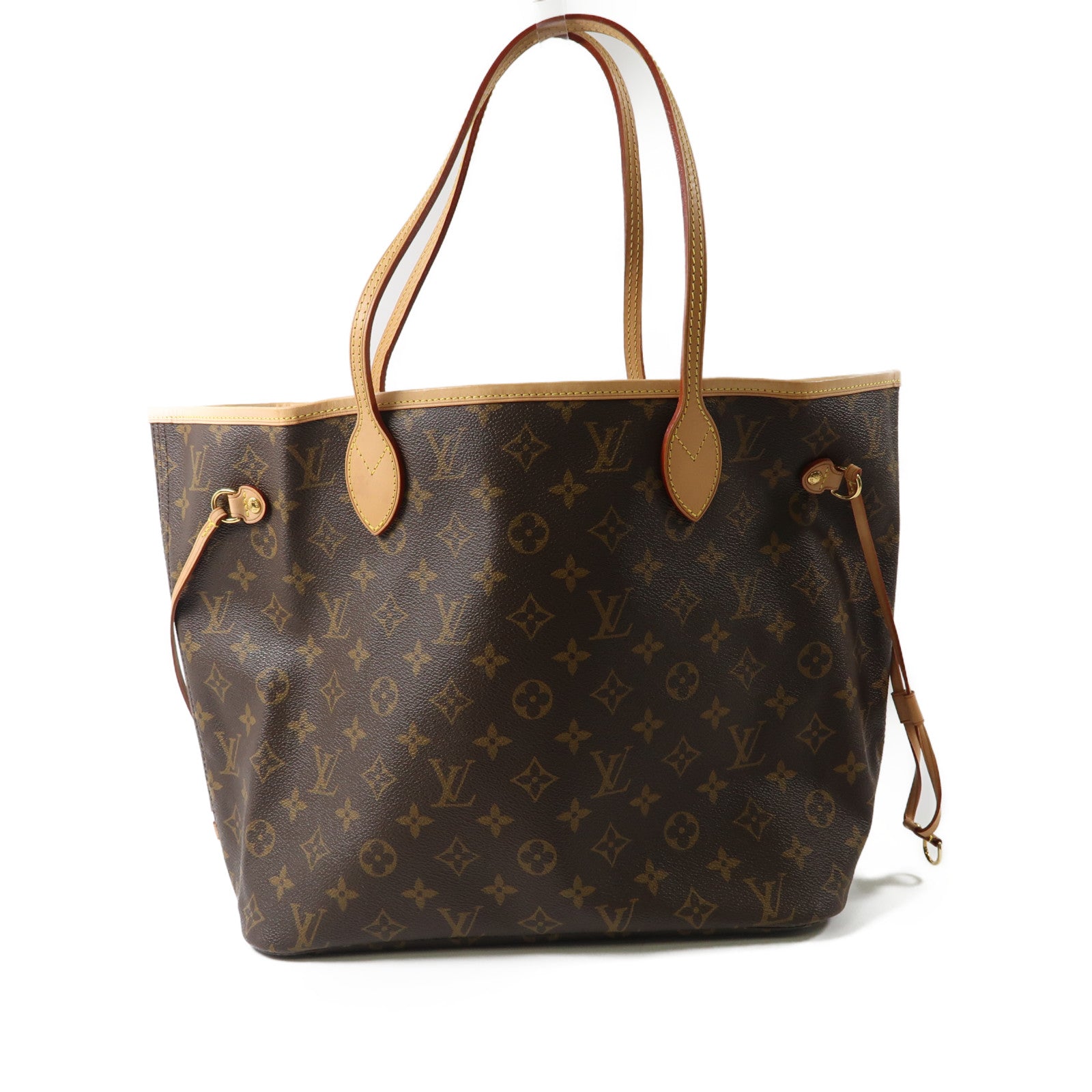 LOUIS VUITTON Monogram Neverfull MM金扣手挽袋啡色 – Brand Off Hong Kong Online ...