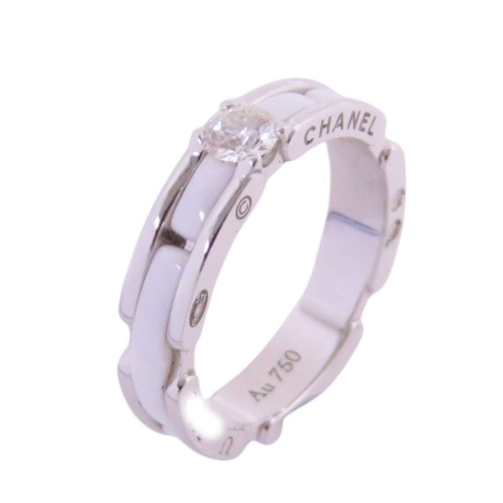 CHANEL 18K白金/陶瓷Diamond Ultra Ring戒指#51/US#5.25 – Brand Off Hong Kong ...