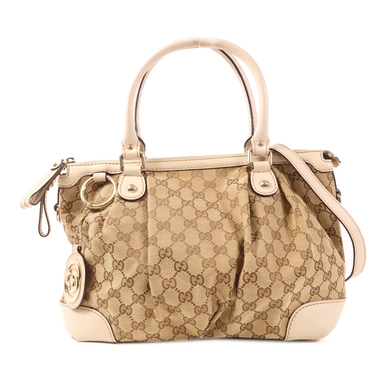 GUCCI GG SHW 2 Way Shoulder Bag Handbag 247902 Canvas Brown – Brand Off ...
