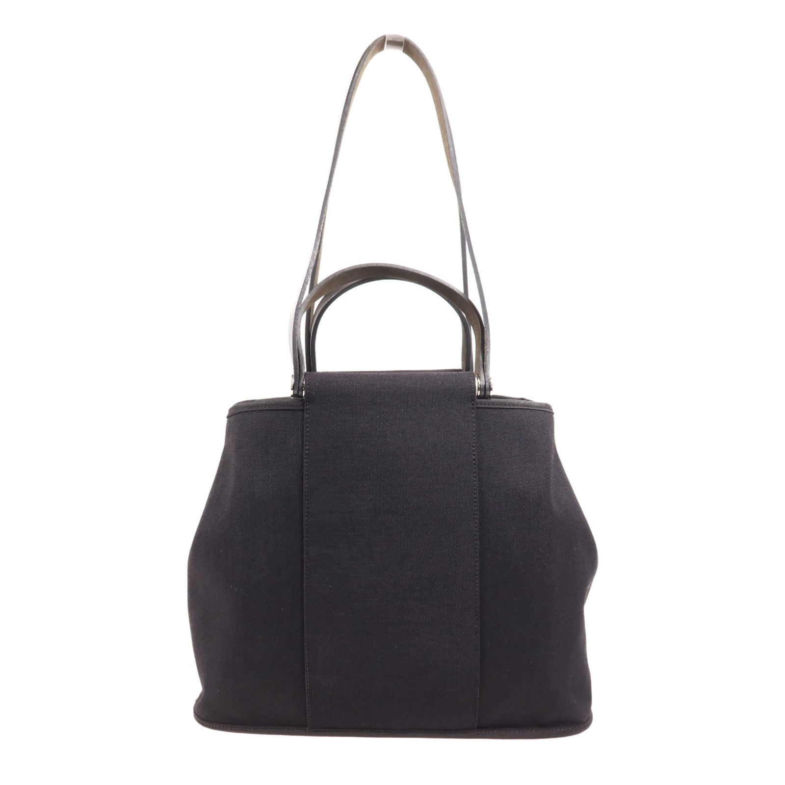 HERMES 帆布Cabag PM銀扣手挽肩背兩用袋Noir – Brand Off Hong Kong Online Store