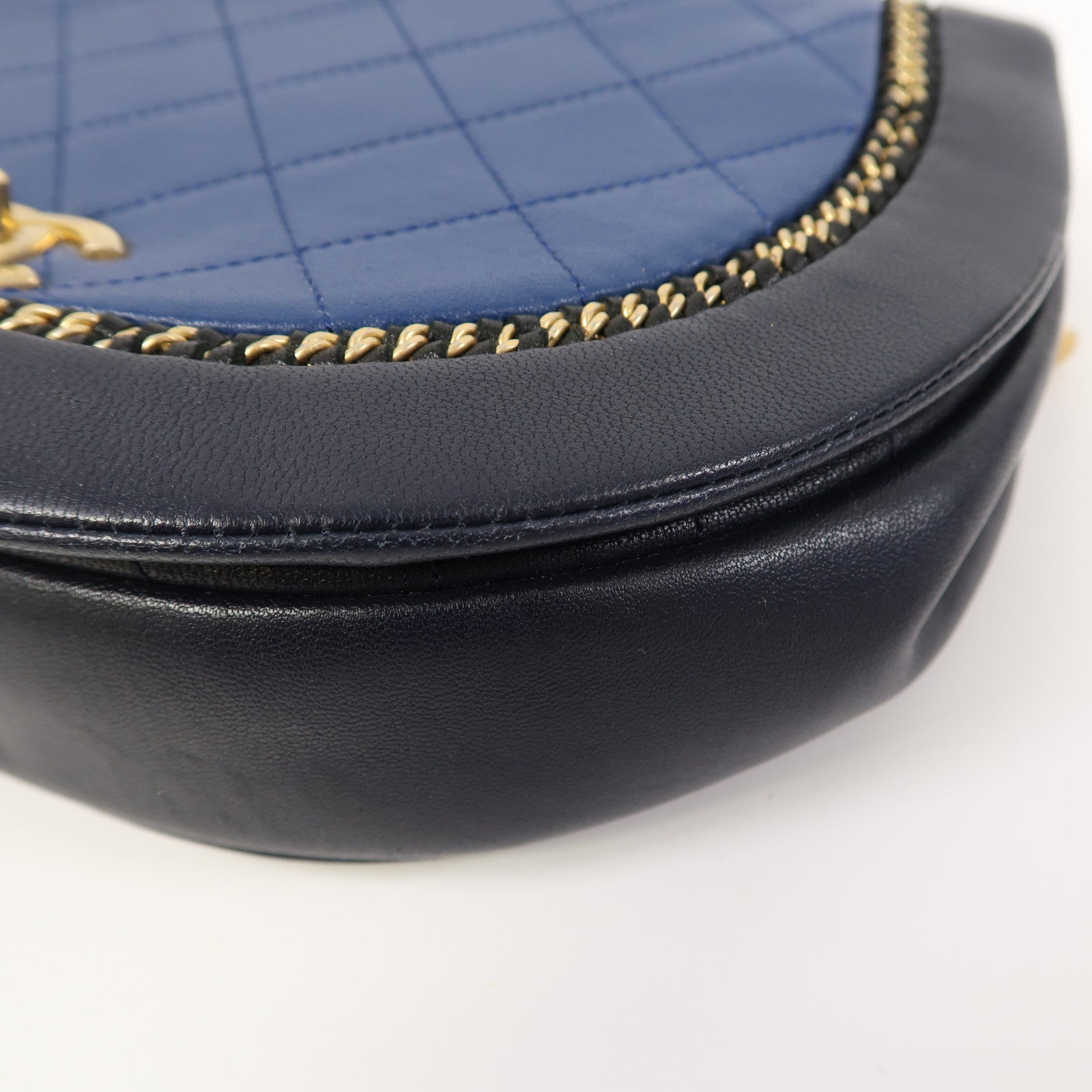 CHANEL 【激減優惠】牛皮皮革Shuolder Bag金扣手挽肩背兩用袋藍色 – Brand Off Hong Kong Online Store