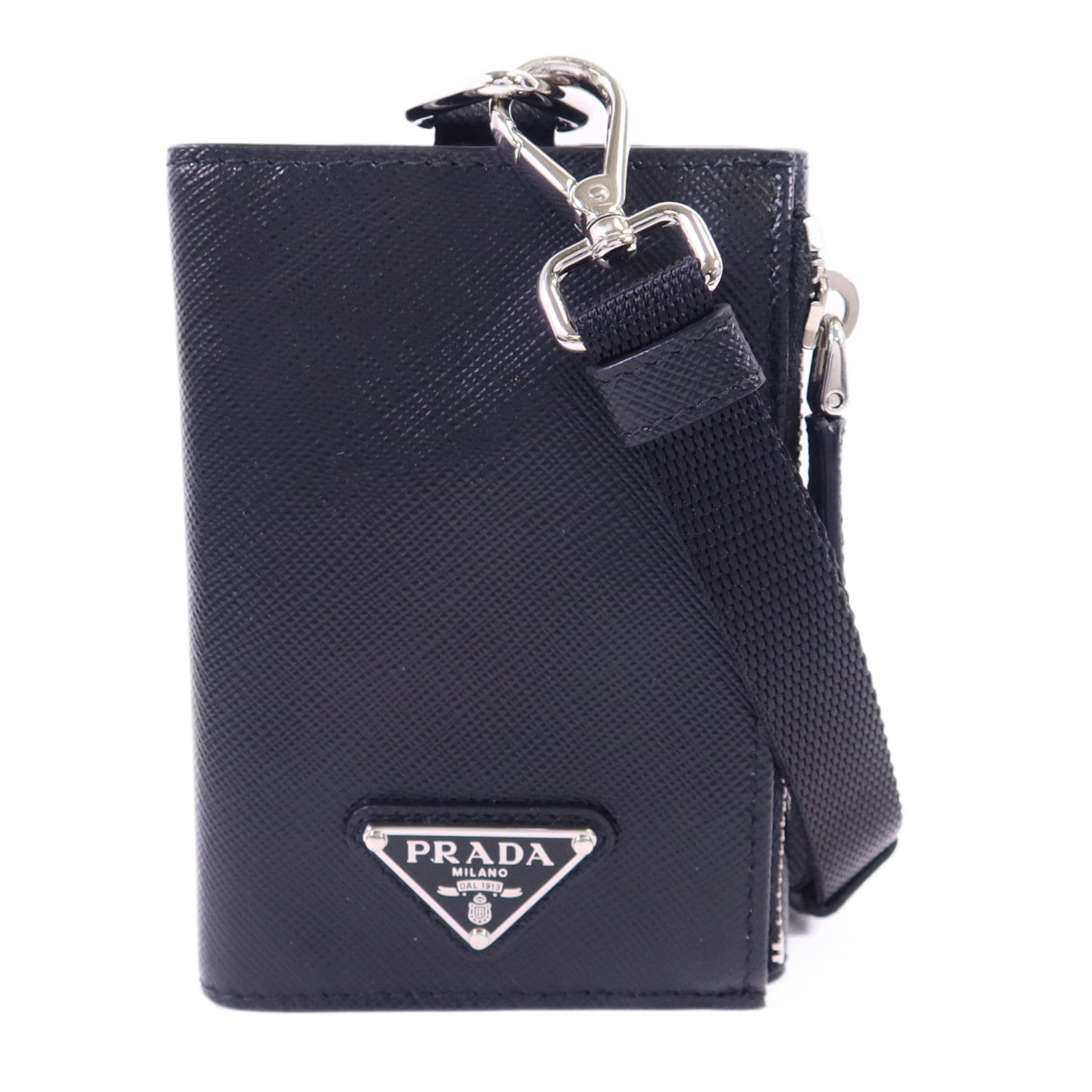 PRADA Saffiano皮革Trifold Wallet銀扣錢包 – Brand Off Hong Kong Online Store
