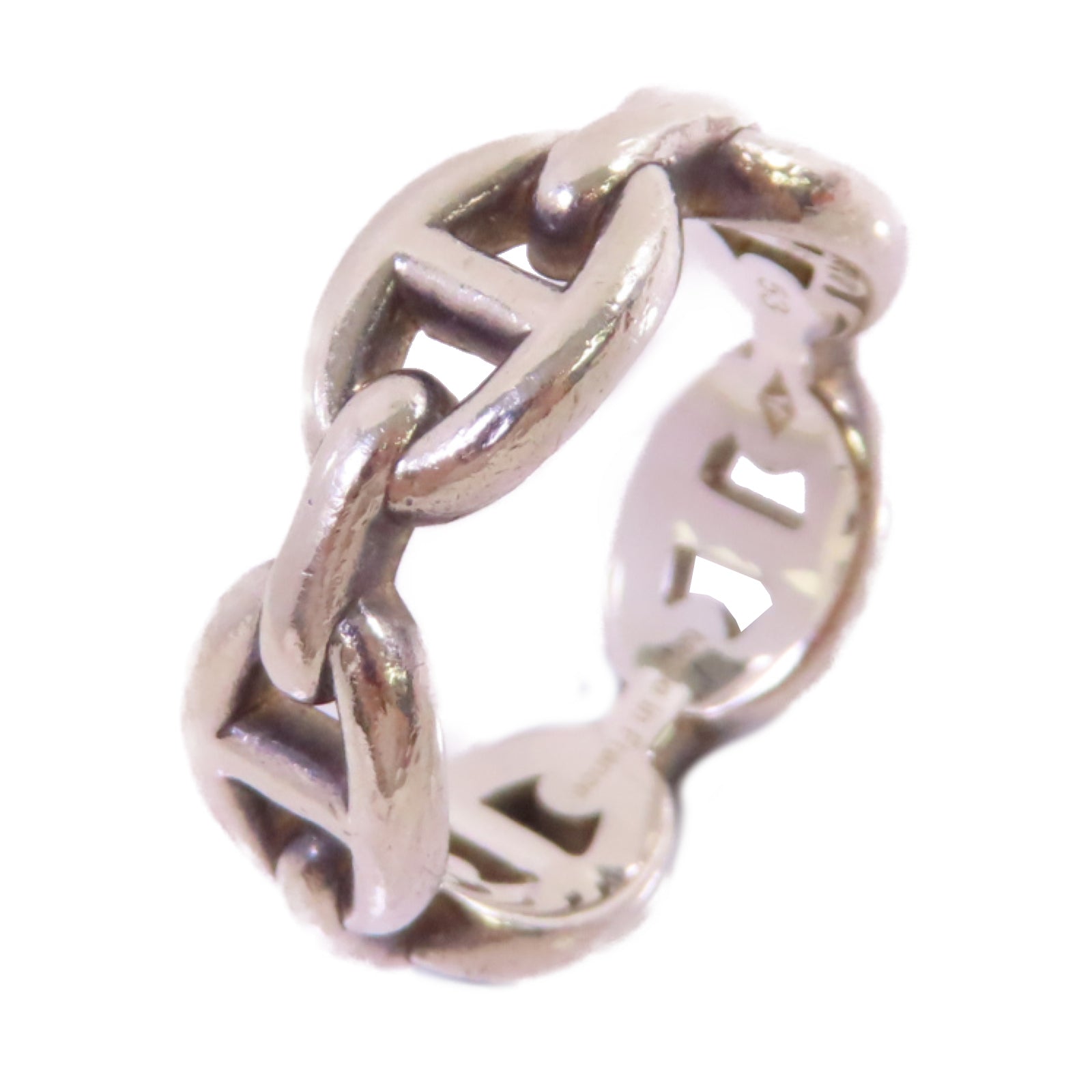 HERMES 925純銀Chaine d'Ancre Enchainee Ring戒指#53/US#6.75 – Brand Off Hong Kong Online Store