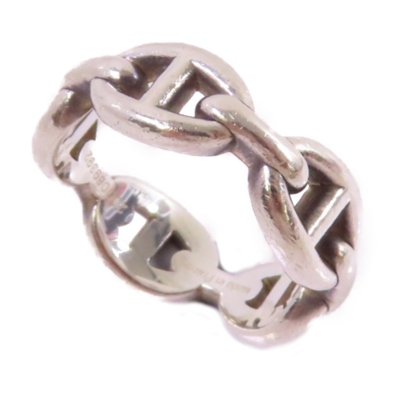HERMES 925純銀Chaine d'Ancre Enchainee Ring戒指#53/US#6.75 – Brand Off Hong Kong Online Store
